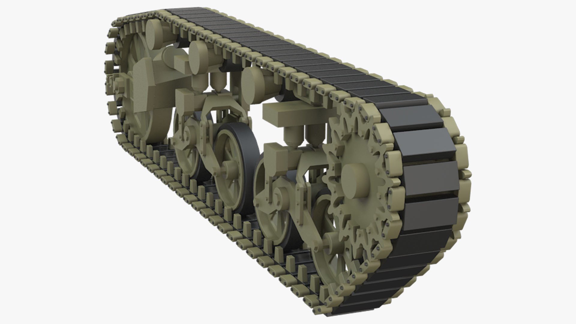 1 Tank Track 3D Model - TurboSquid 1510271