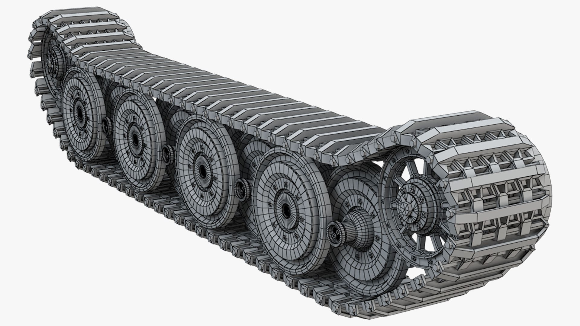 1 Tank Track 3D Model - TurboSquid 1510271