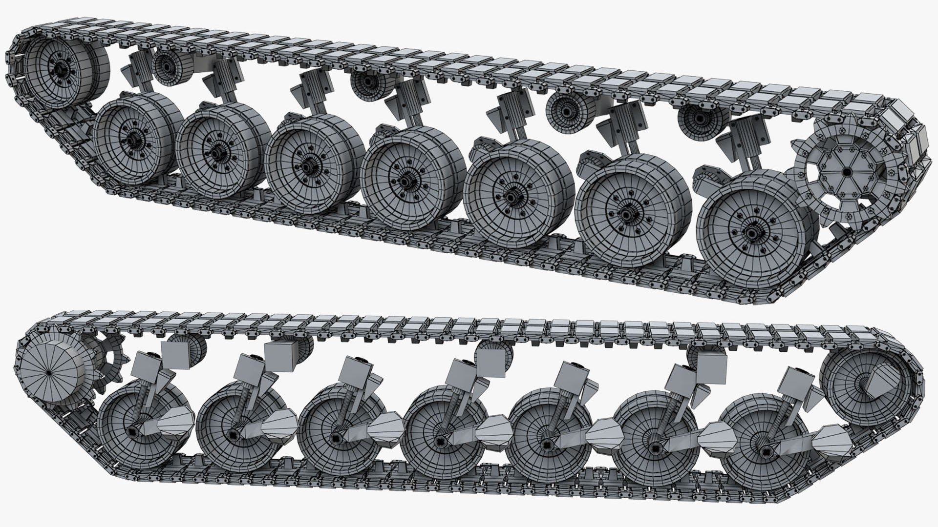 1 tank track 3D model - TurboSquid 1510271