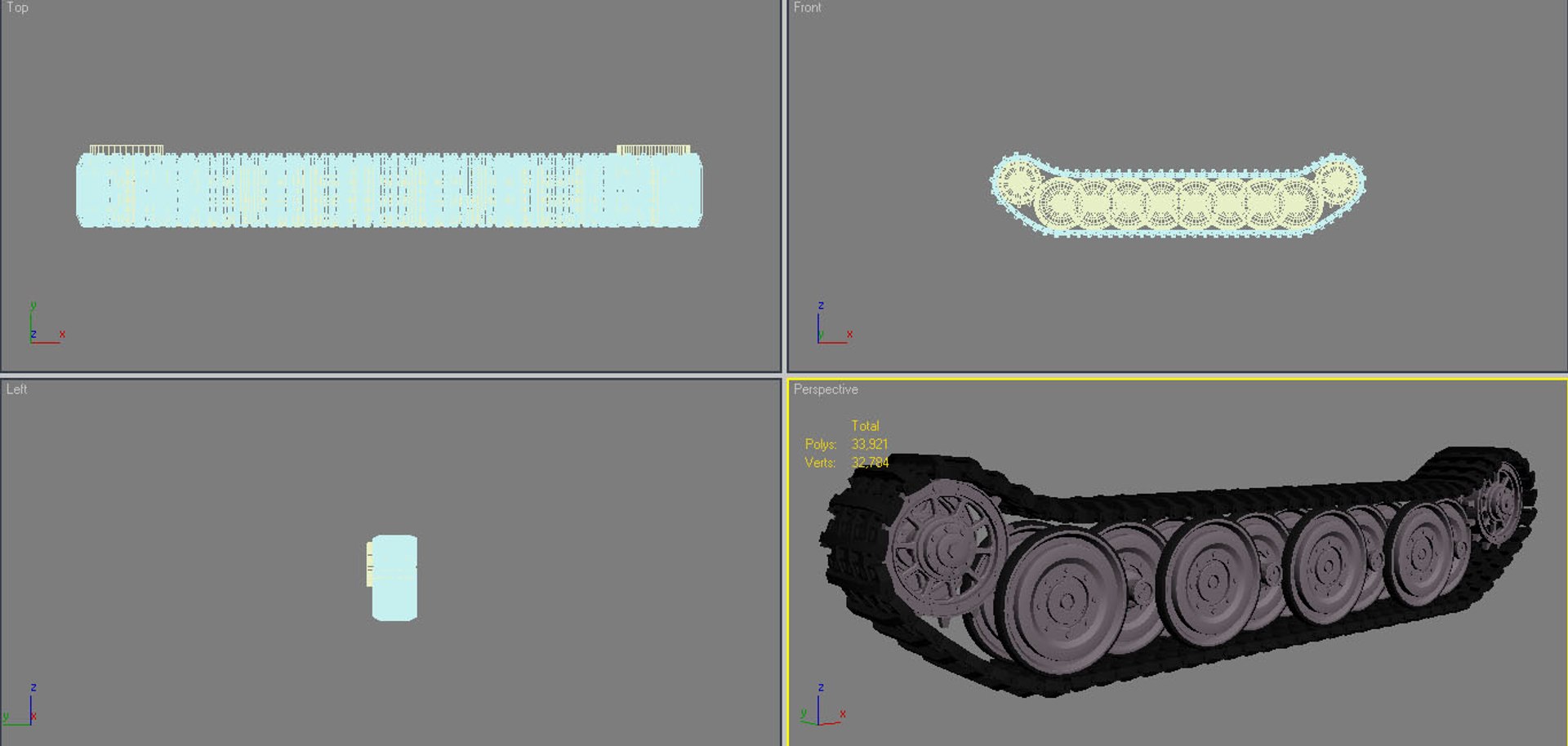 1 Tank Track 3D Model - TurboSquid 1510271