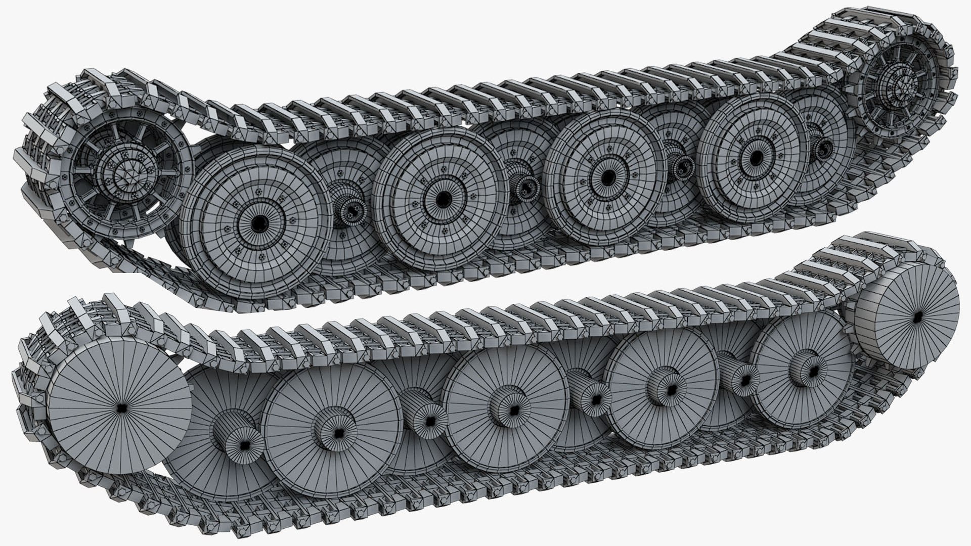 1 Tank Track 3D Model - TurboSquid 1510271