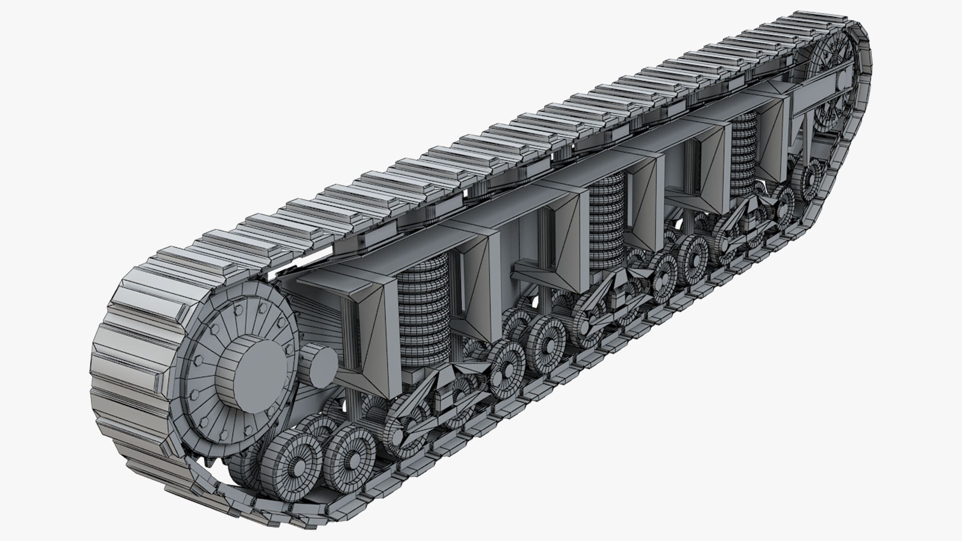 1 Tank Track 3D Model - TurboSquid 1510271