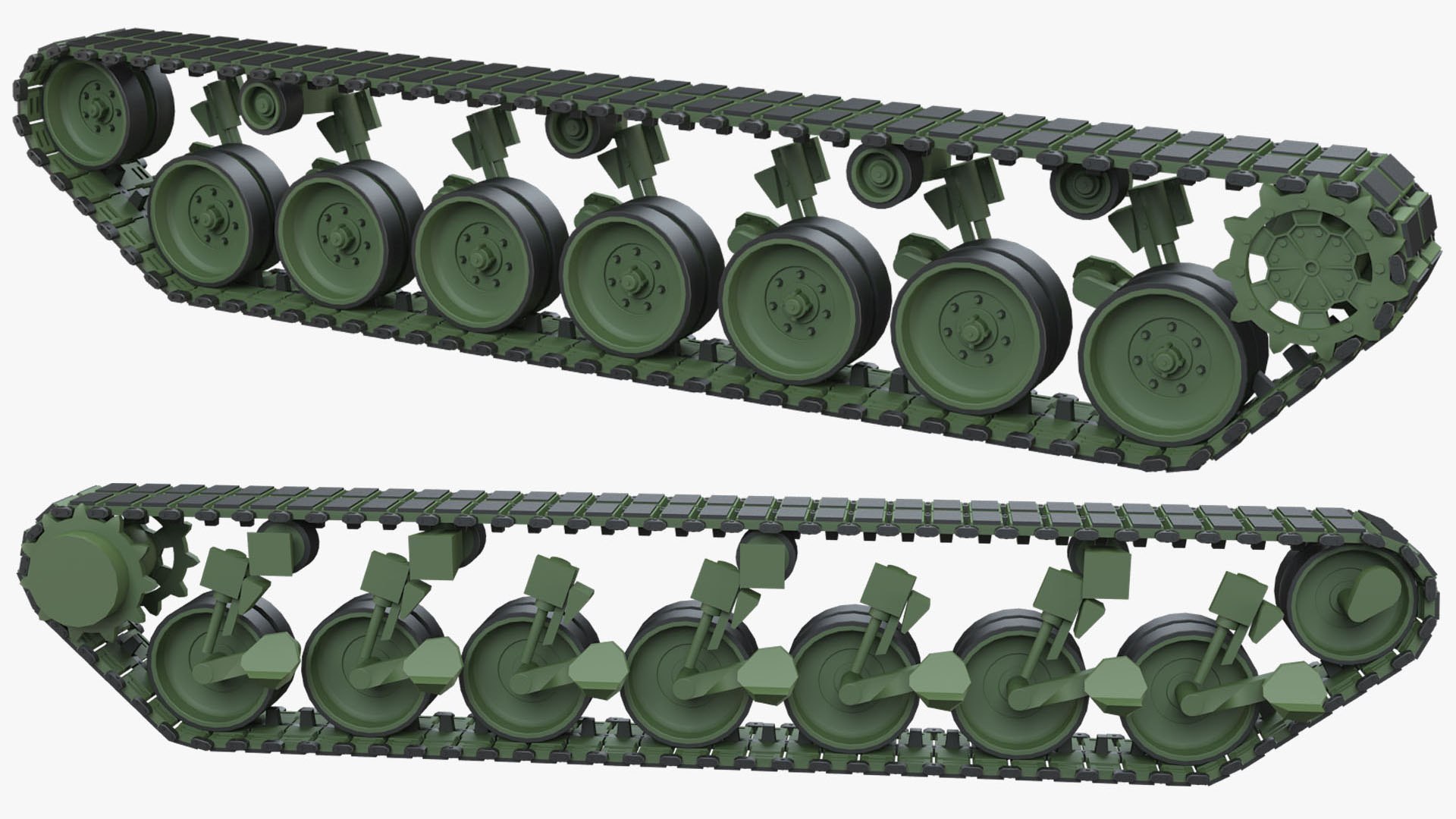 1 Tank Track 3D Model - TurboSquid 1510271