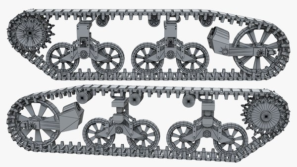 modelo 3d Juego de 4 orugas para tanques 1 - TurboSquid 1510271