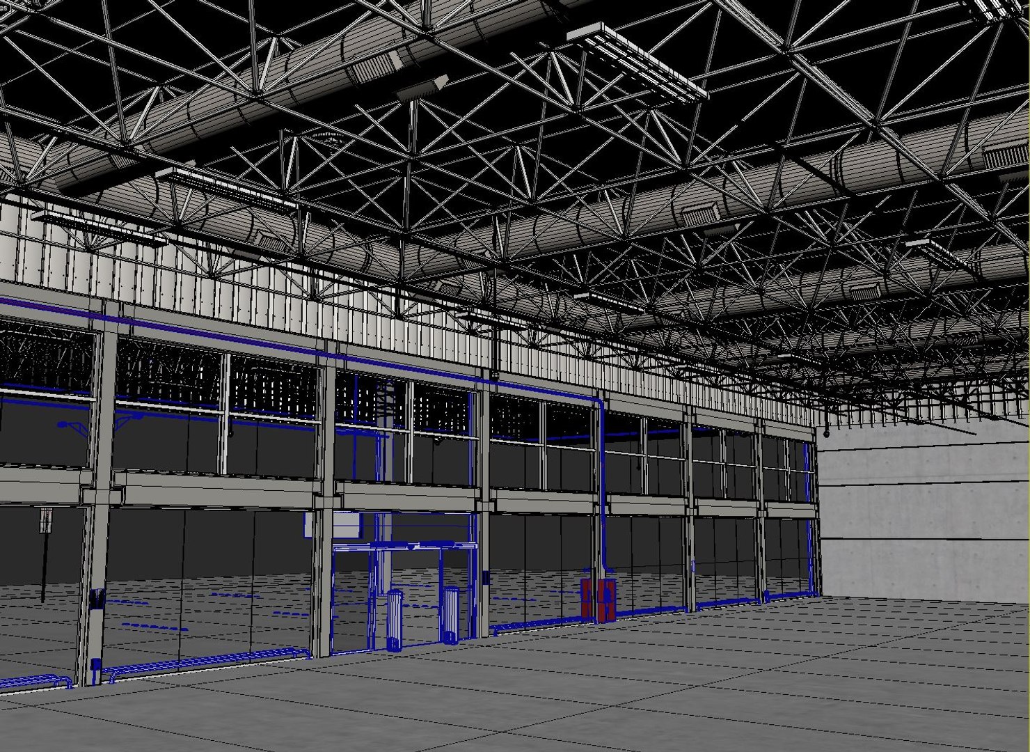 Warehouse Industrial 3D Model - TurboSquid 1666651