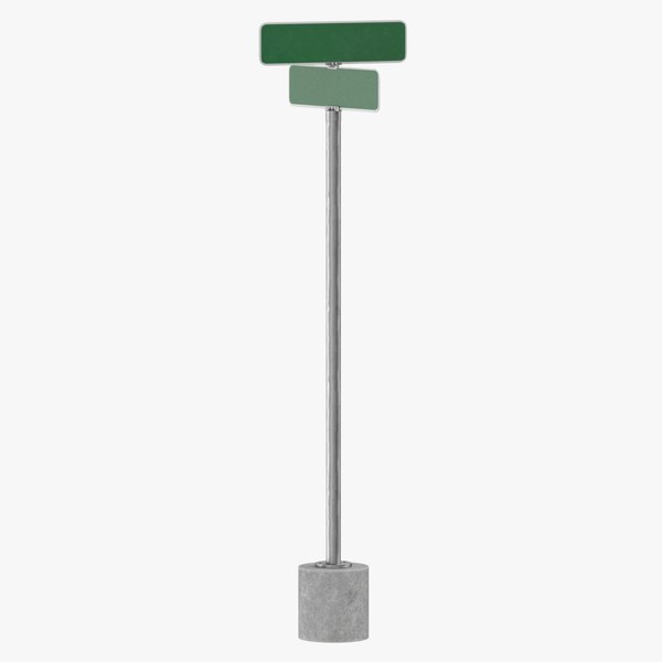 3D model Pentagon Street Signs Cylinder Damaged - TurboSquid 1893610