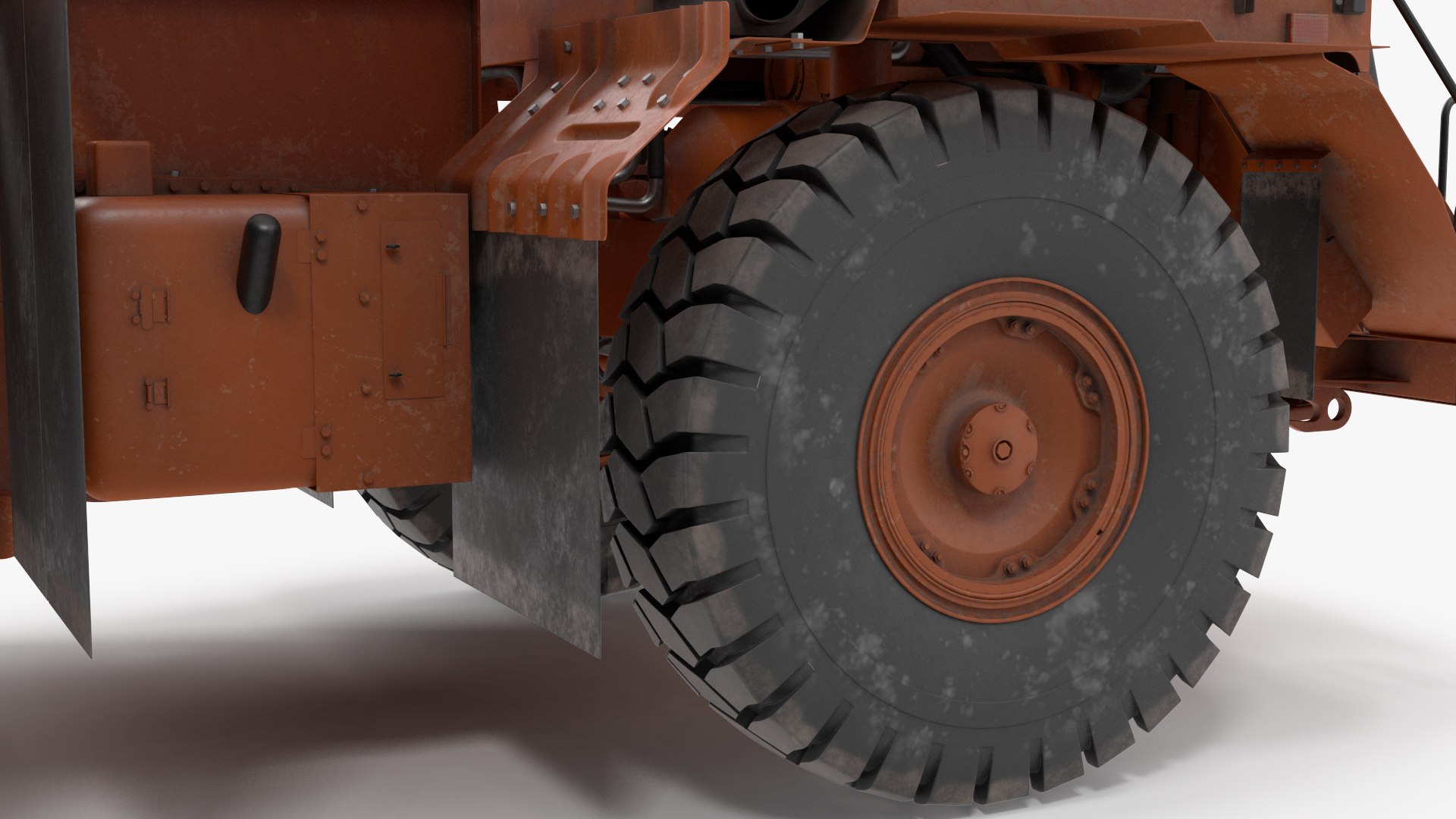 Heavy Duty Bare Chassis Dirty Rigged 3D Model - TurboSquid 1859418