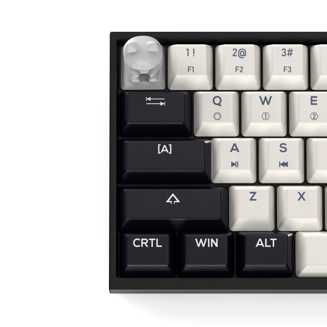 Free 3D Cute Cat Keycap For Mechanical Keyboard 3D Print Model ...
