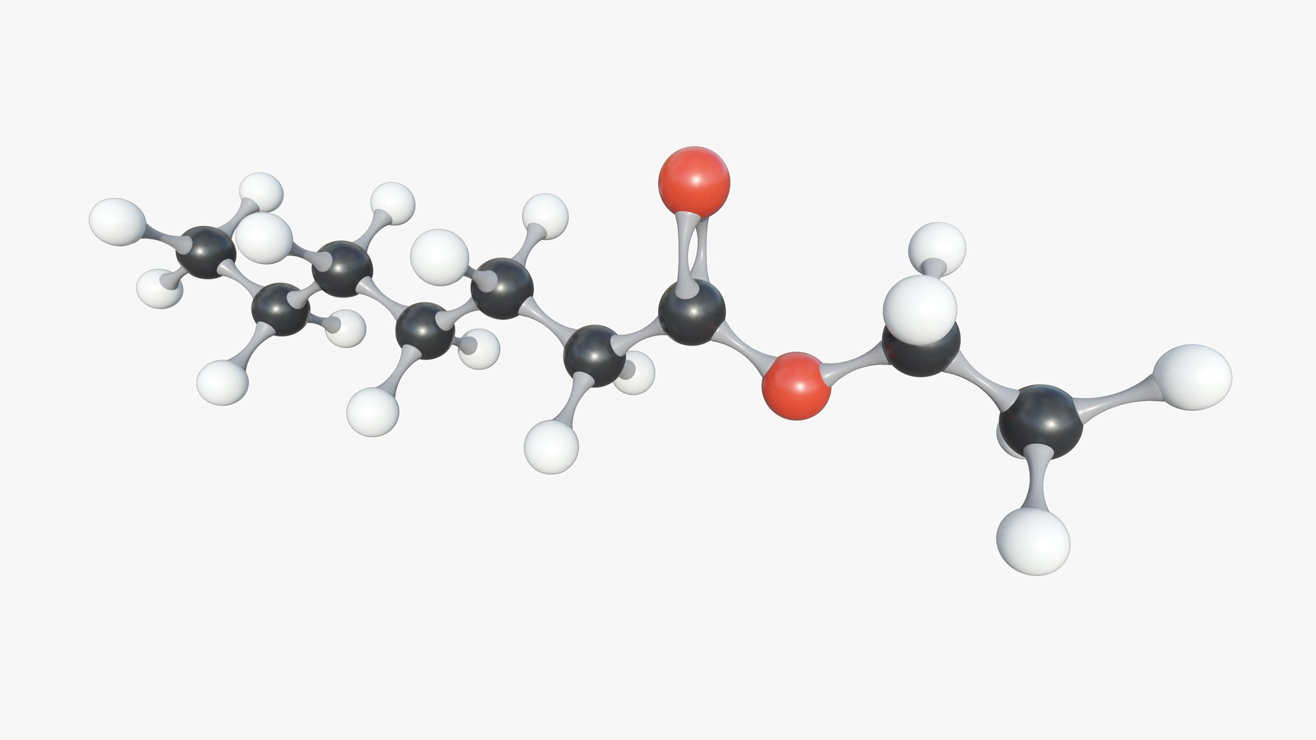 3D Ethyl Heptanoate Molecule With PBR 4K 8K model - TurboSquid 1943692