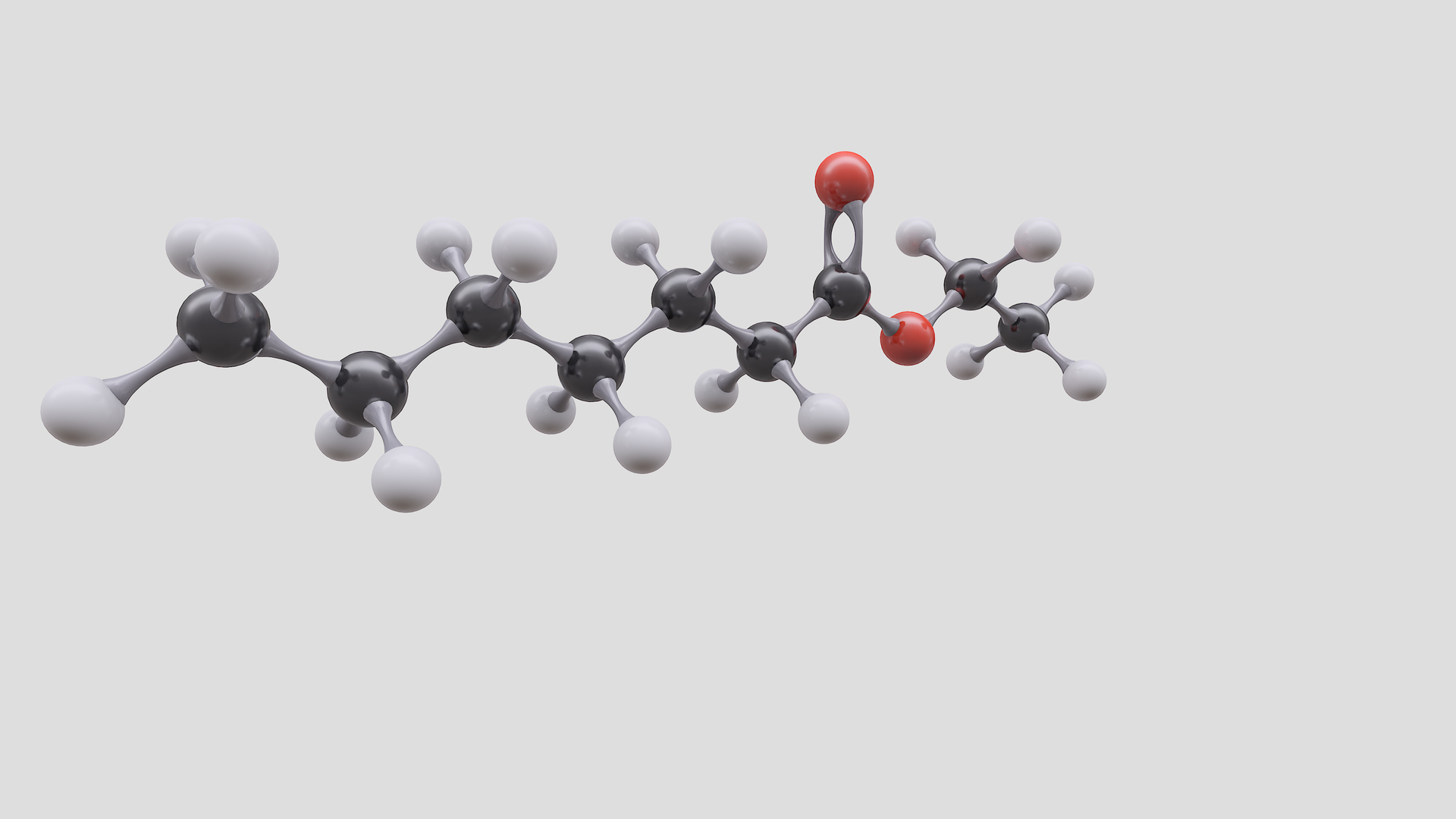 3D Ethyl Heptanoate Molecule With PBR 4K 8K model - TurboSquid 1943692