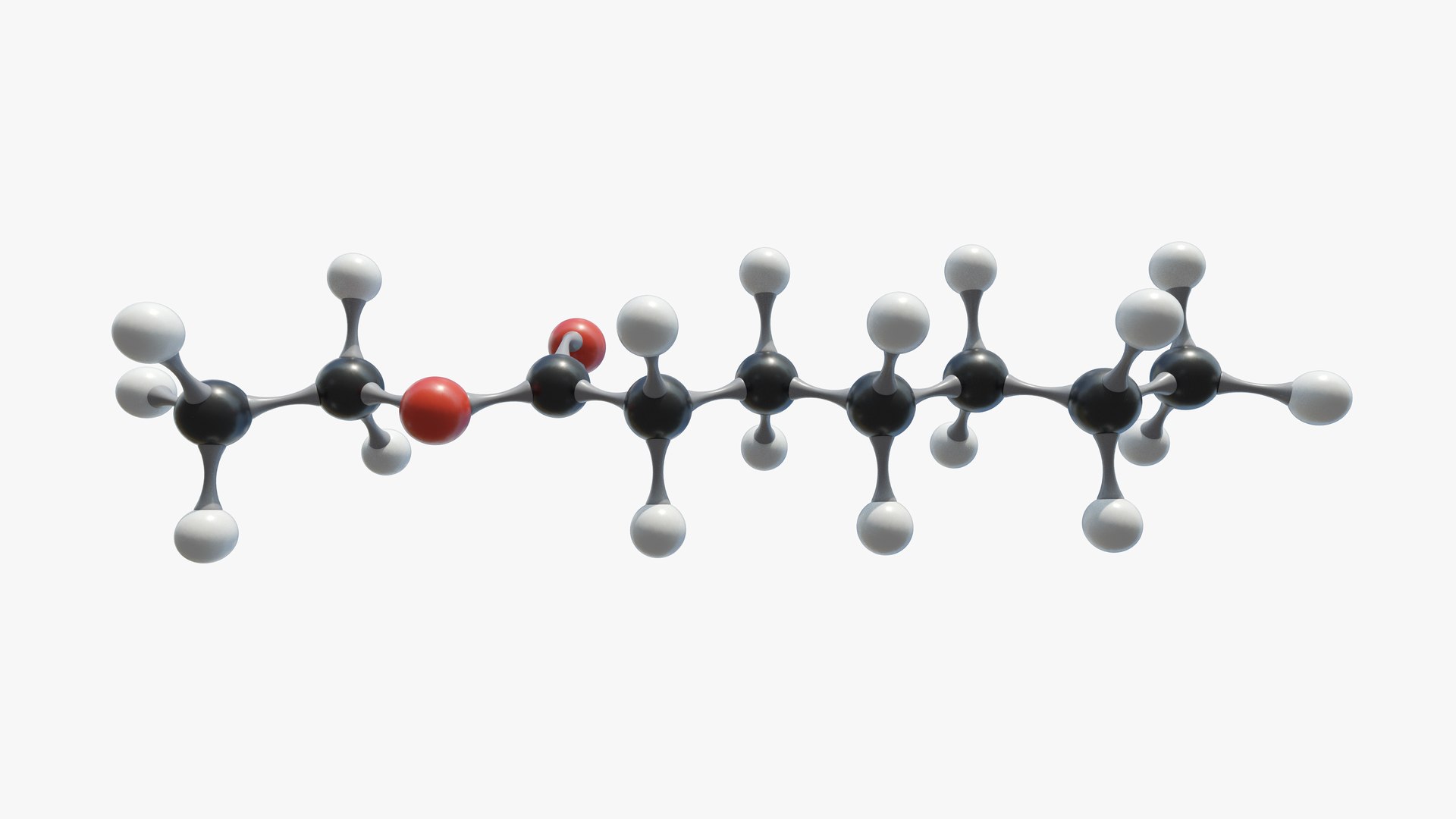 3D Ethyl Heptanoate Molecule With PBR 4K 8K model - TurboSquid 1943692