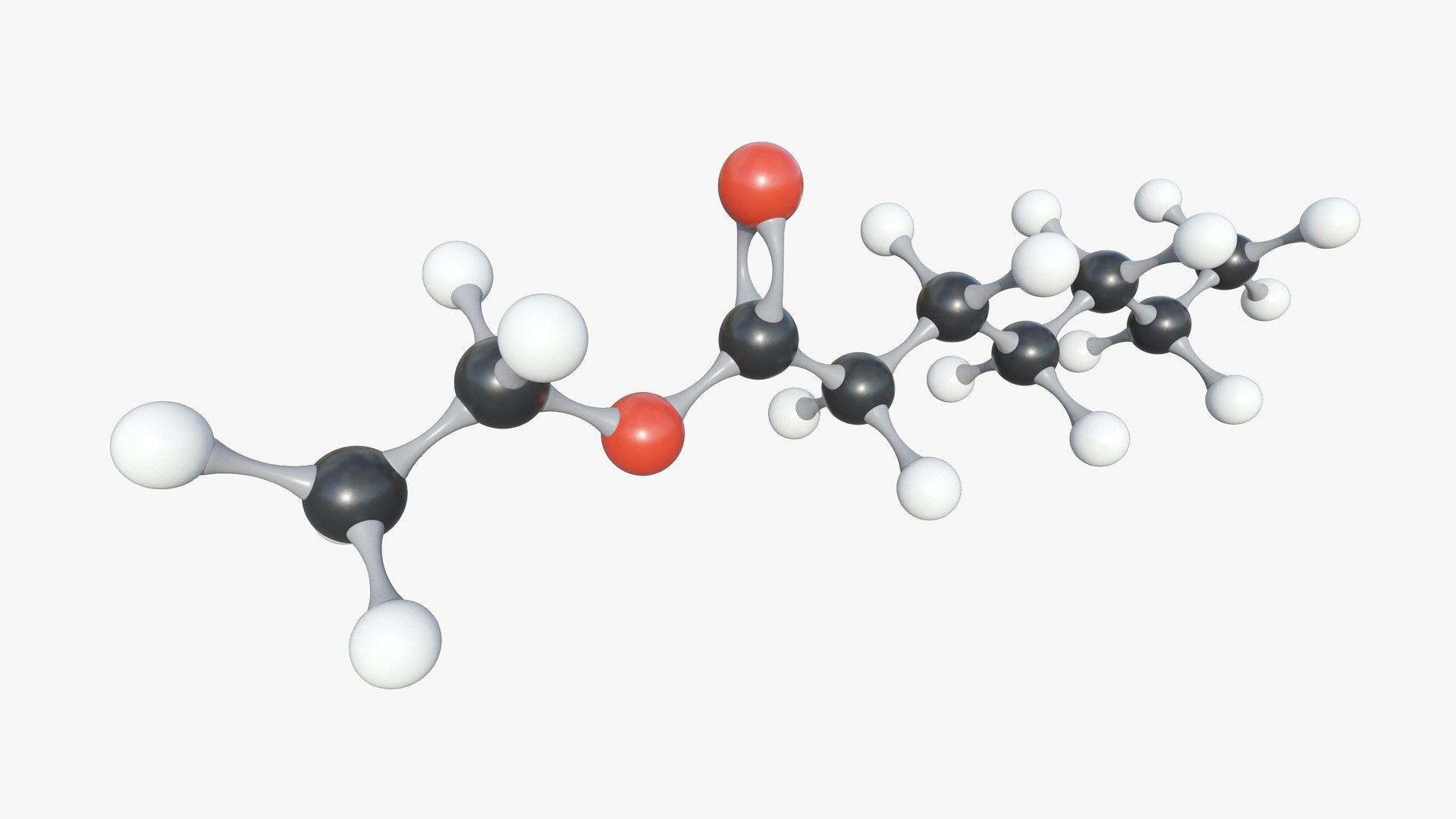 3D Ethyl Heptanoate Molecule With PBR 4K 8K model - TurboSquid 1943692