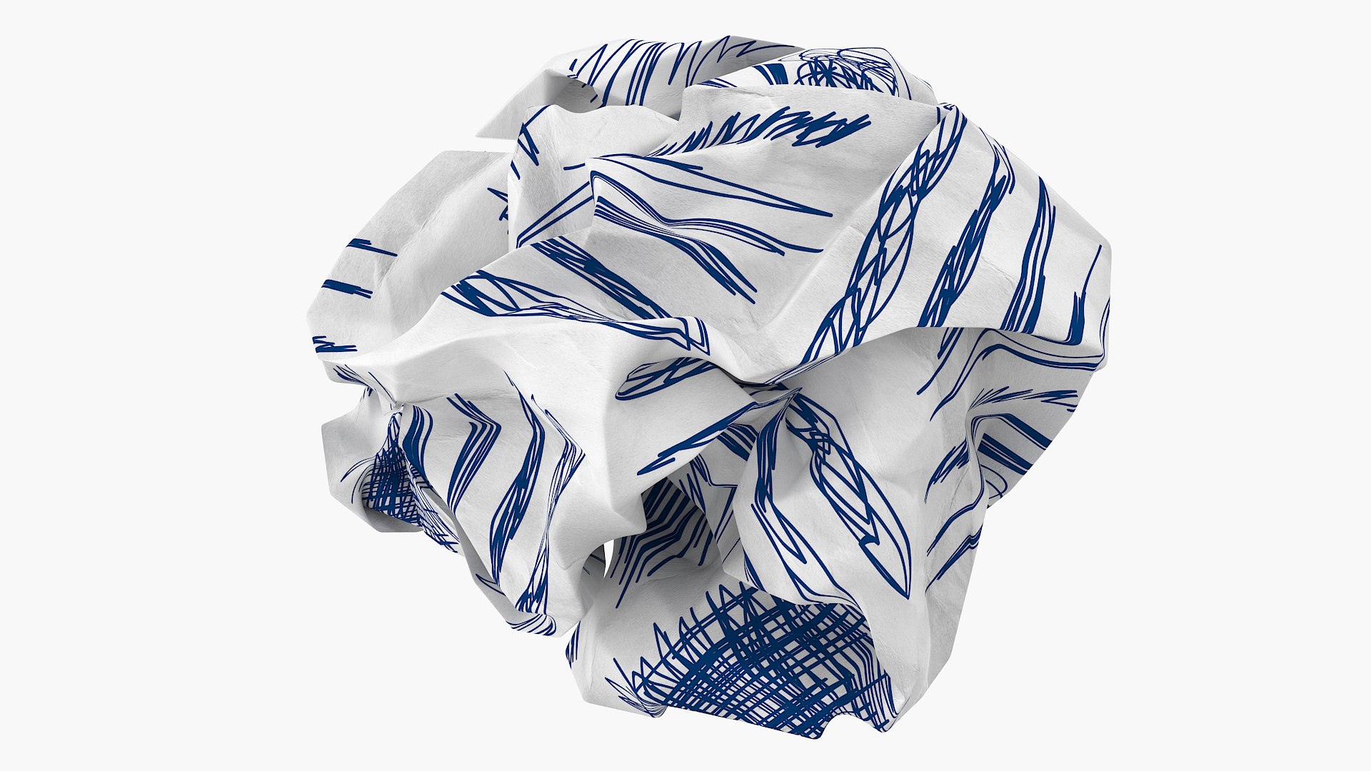 3D Crumpled Paper 4 - TurboSquid 1937571
