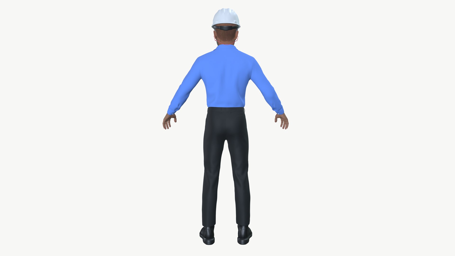 Male Character With PPE 3D Model - TurboSquid 2292456
