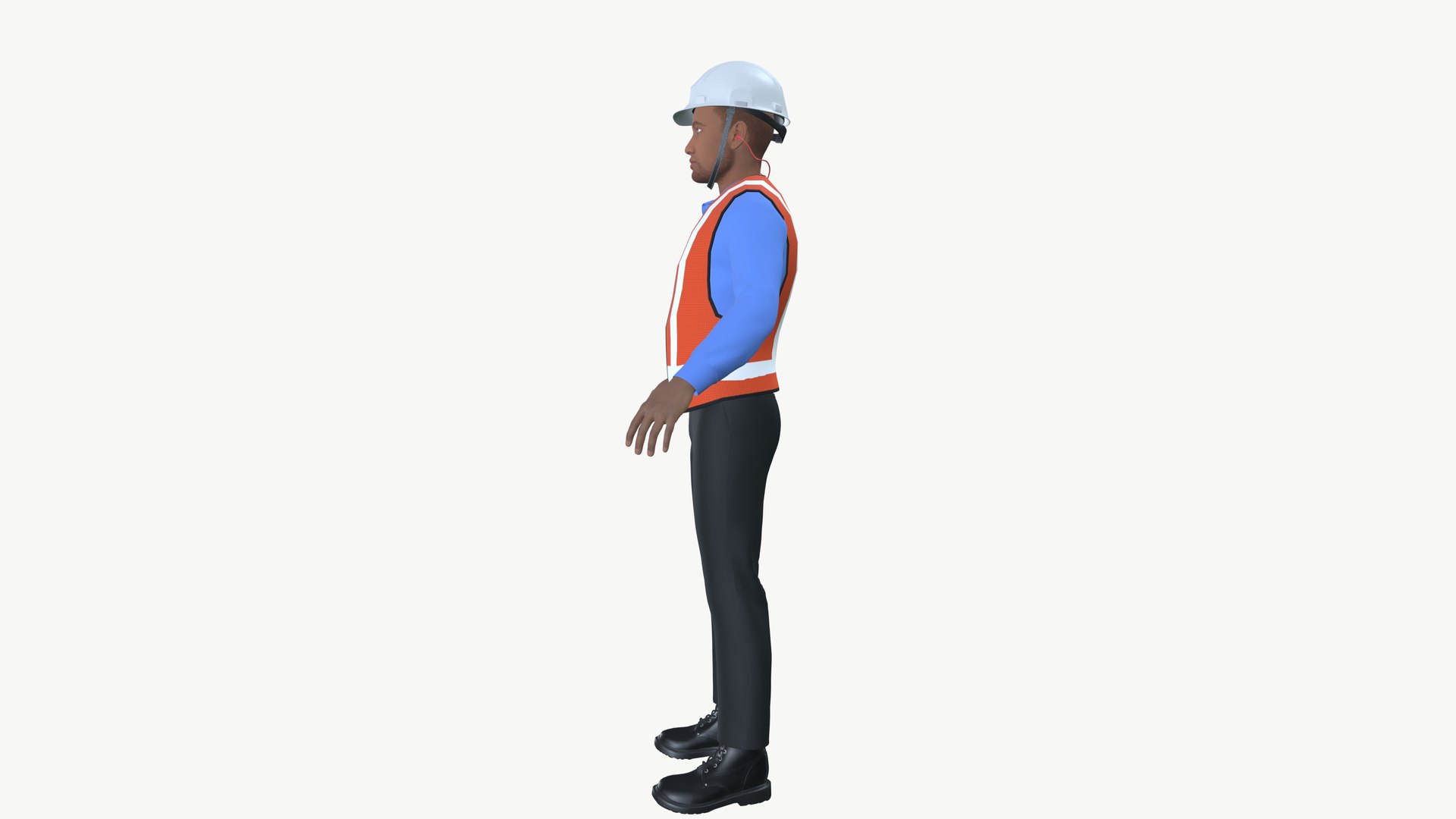 Male Character With PPE 3D Model - TurboSquid 2292456