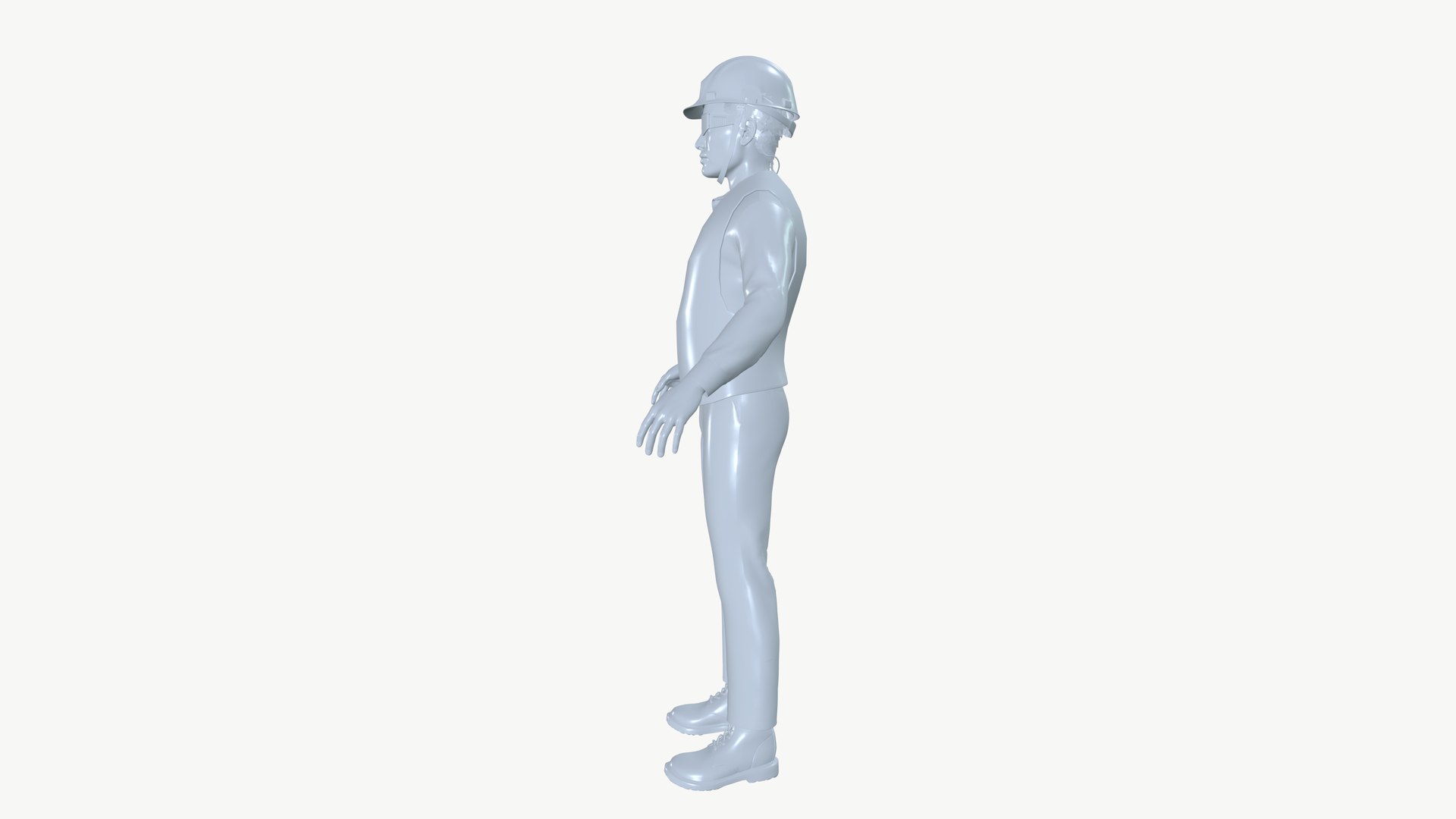 Male Character With PPE 3D Model - TurboSquid 2292456