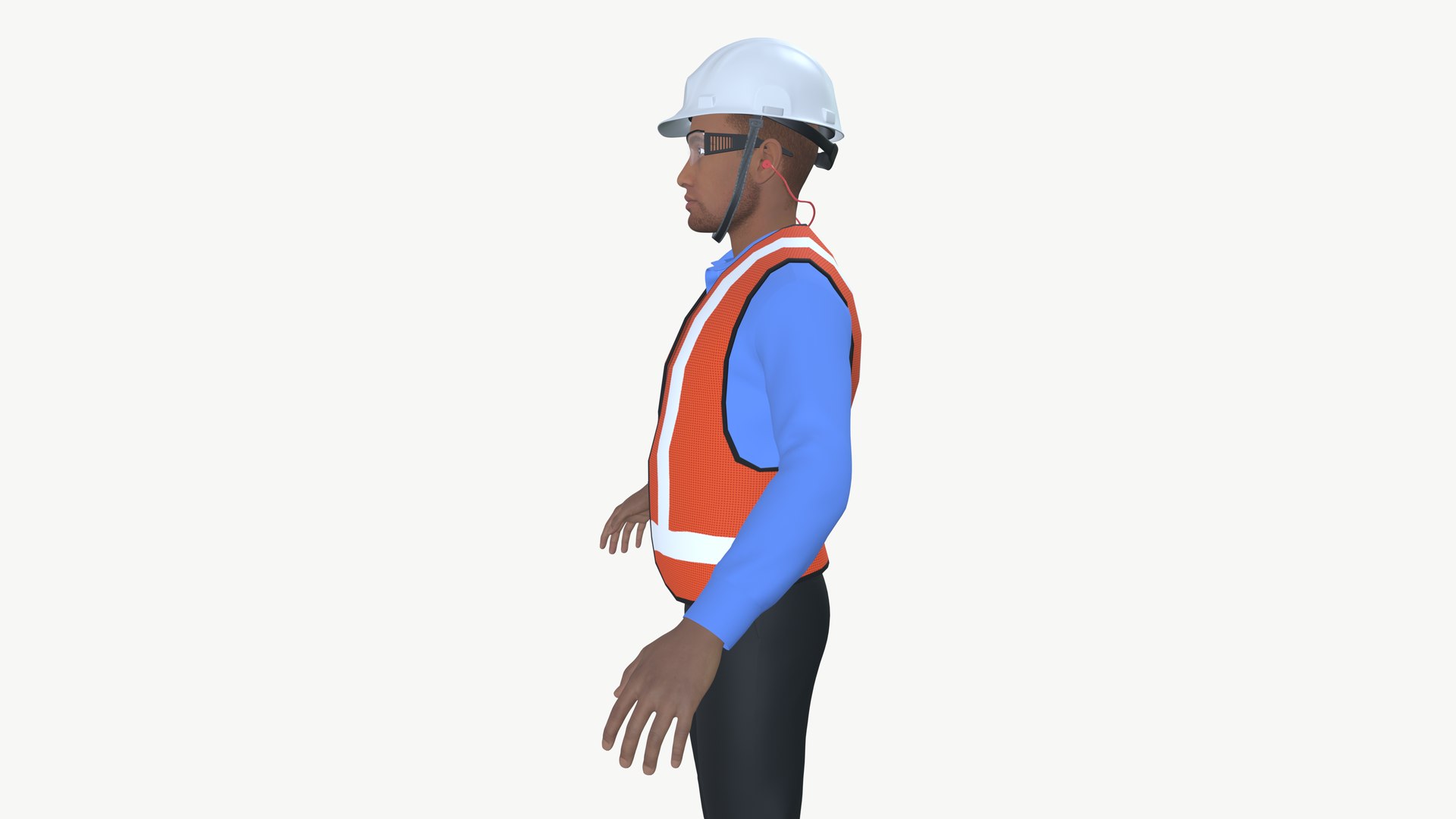 Male Character With PPE 3D Model - TurboSquid 2292456