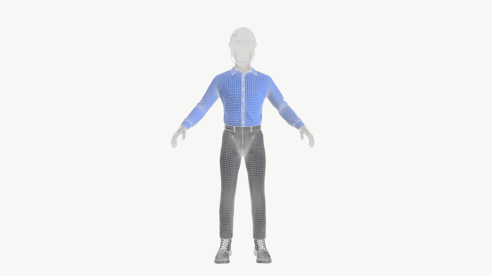 Male Character With PPE 3D Model - TurboSquid 2292456