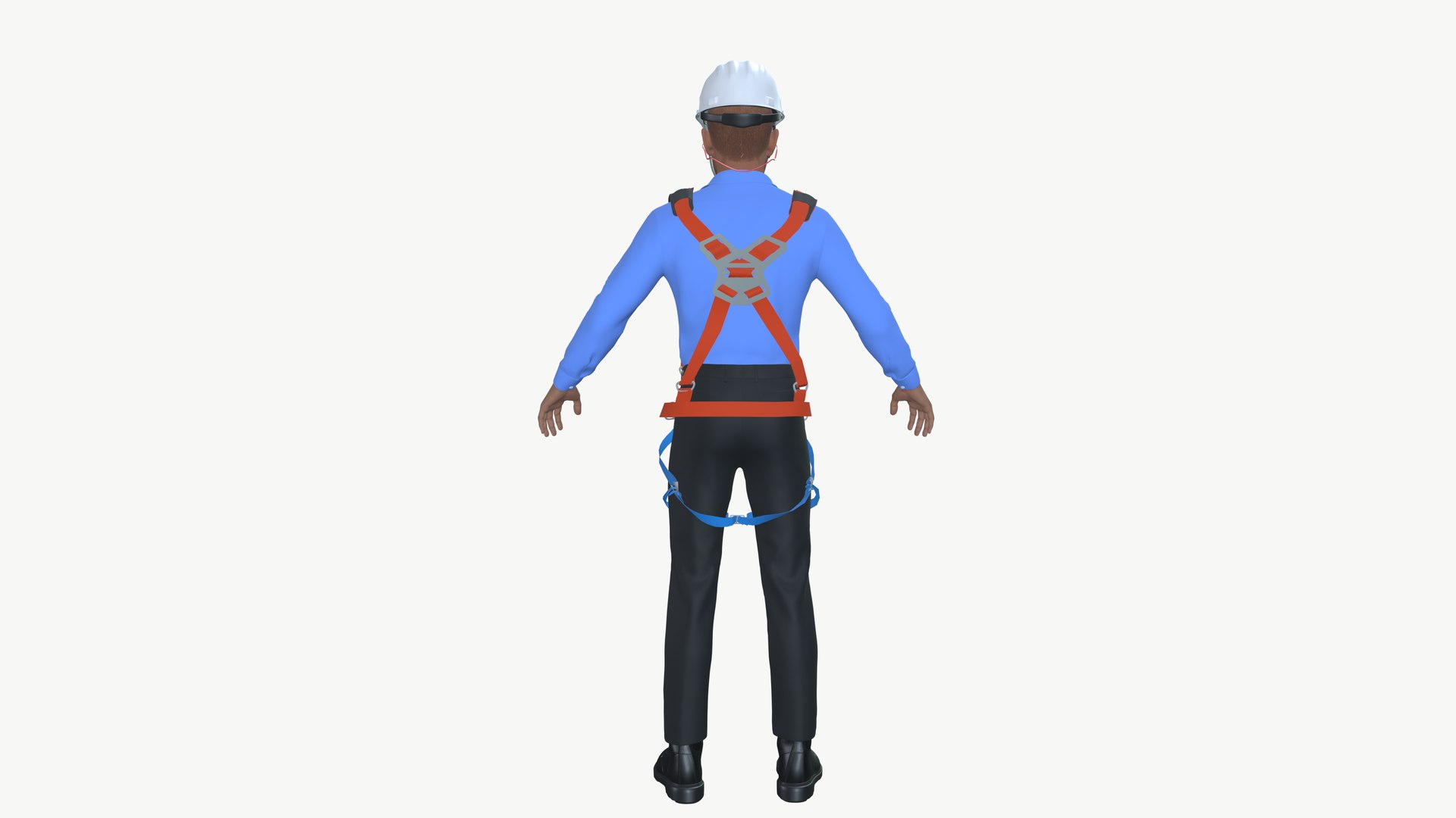 Male Character With PPE 3D Model - TurboSquid 2292456