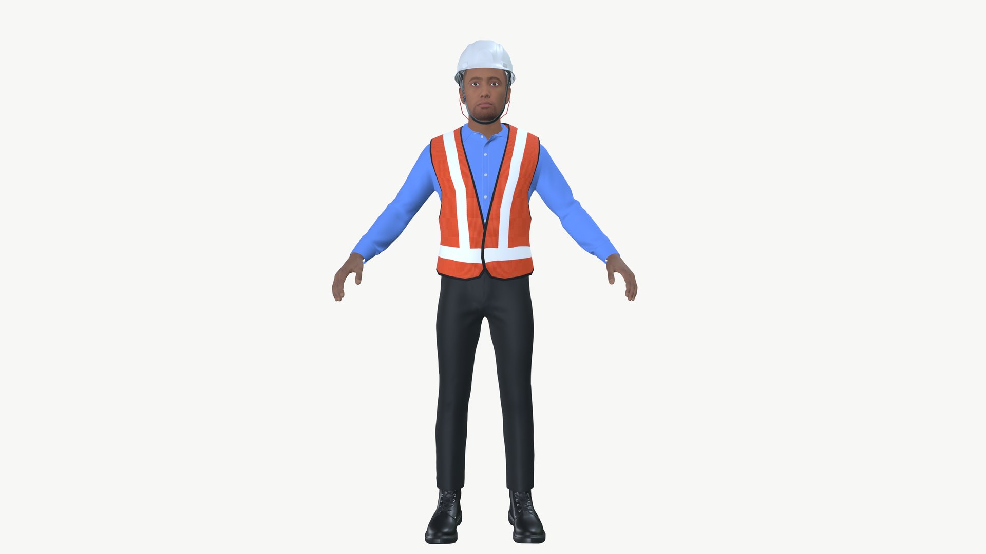 Male Character With PPE 3D Model - TurboSquid 2292456