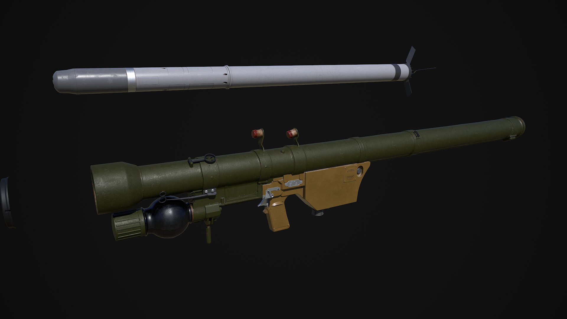 Soviet MANPADS Strela Missile 3D Model - TurboSquid 2241003