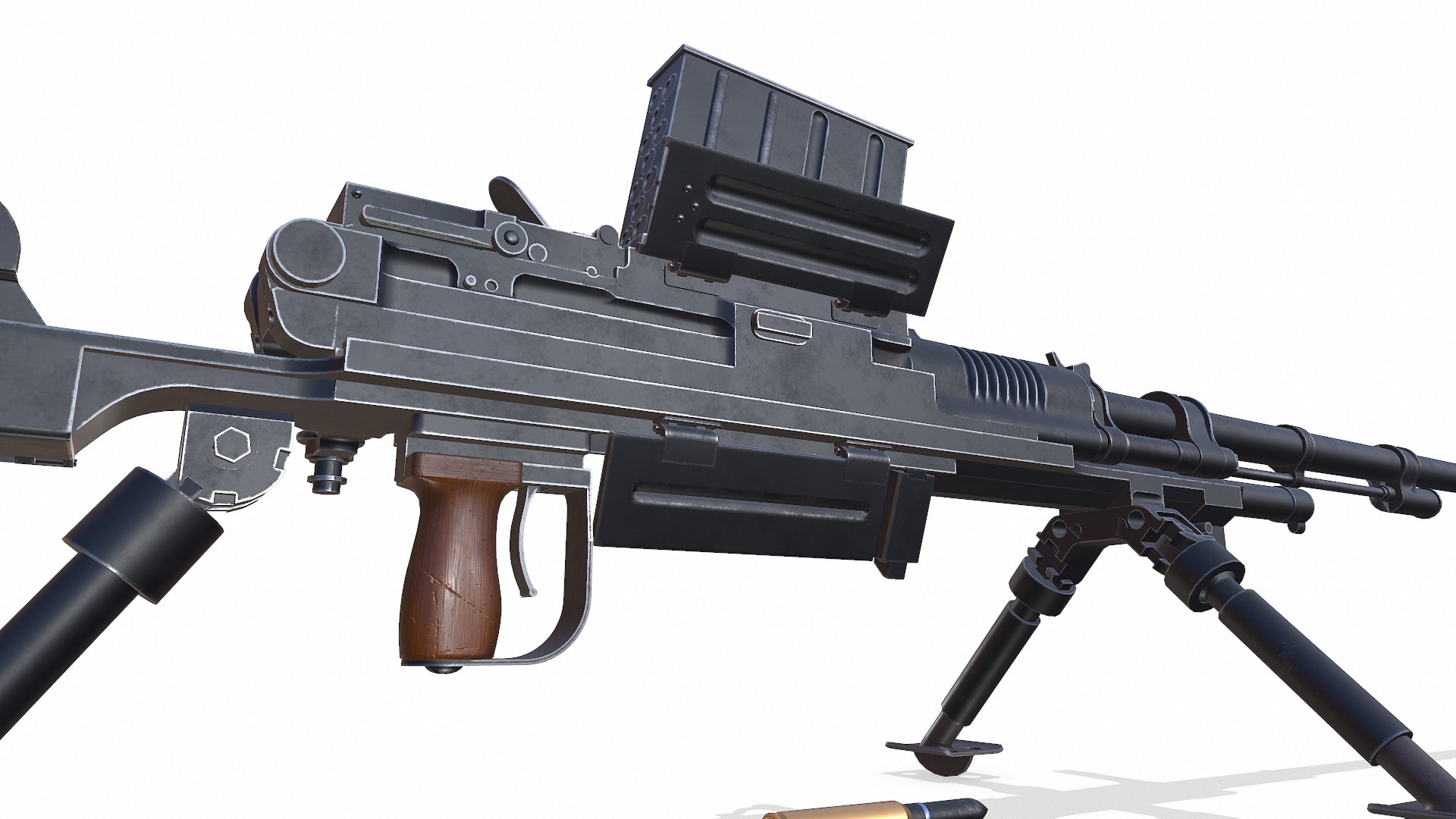 3D Type 97 Japanese Anti Tank Rifle Low-poly PBR - TurboSquid 2400568