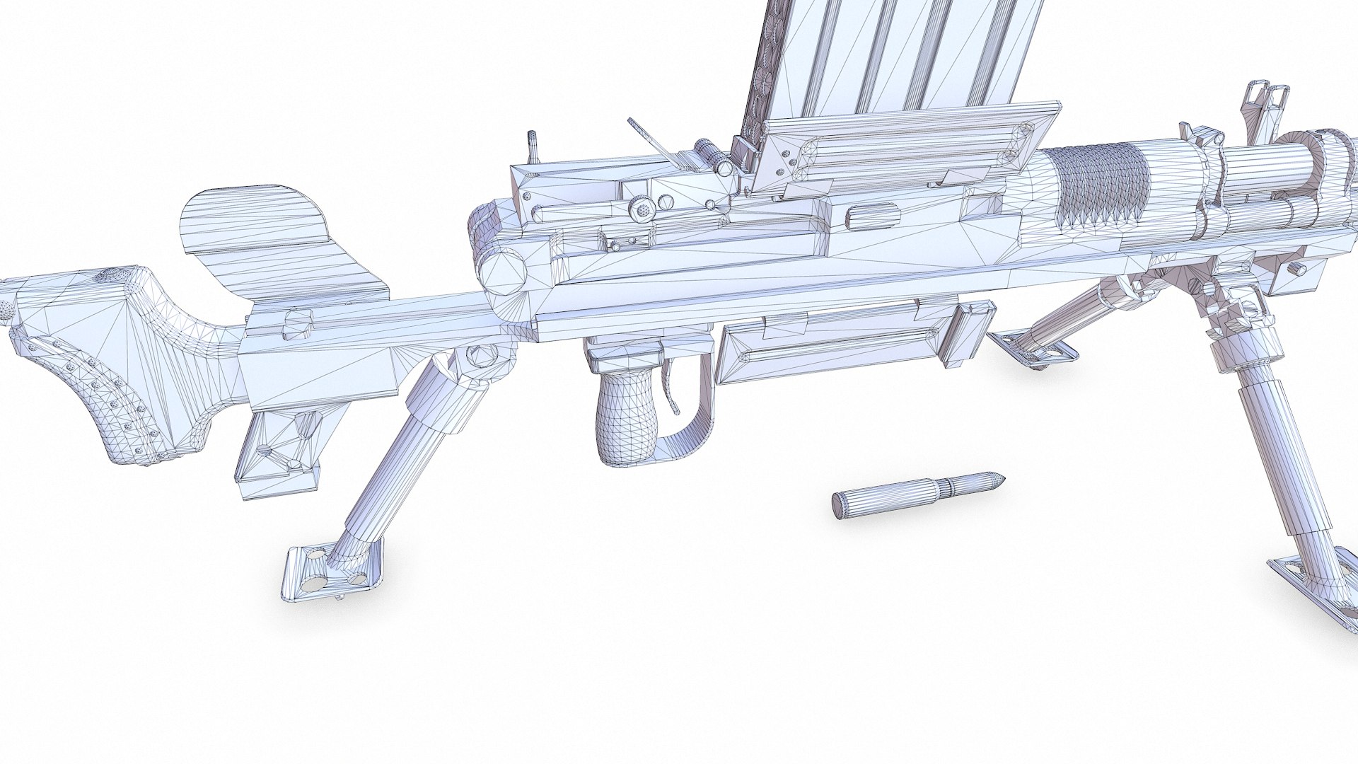 3D Type 97 Japanese Anti Tank Rifle Low-poly PBR - TurboSquid 2400568