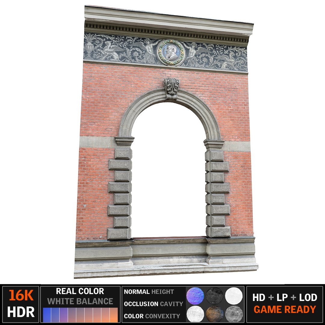 3d Model Old Window Scan 8k