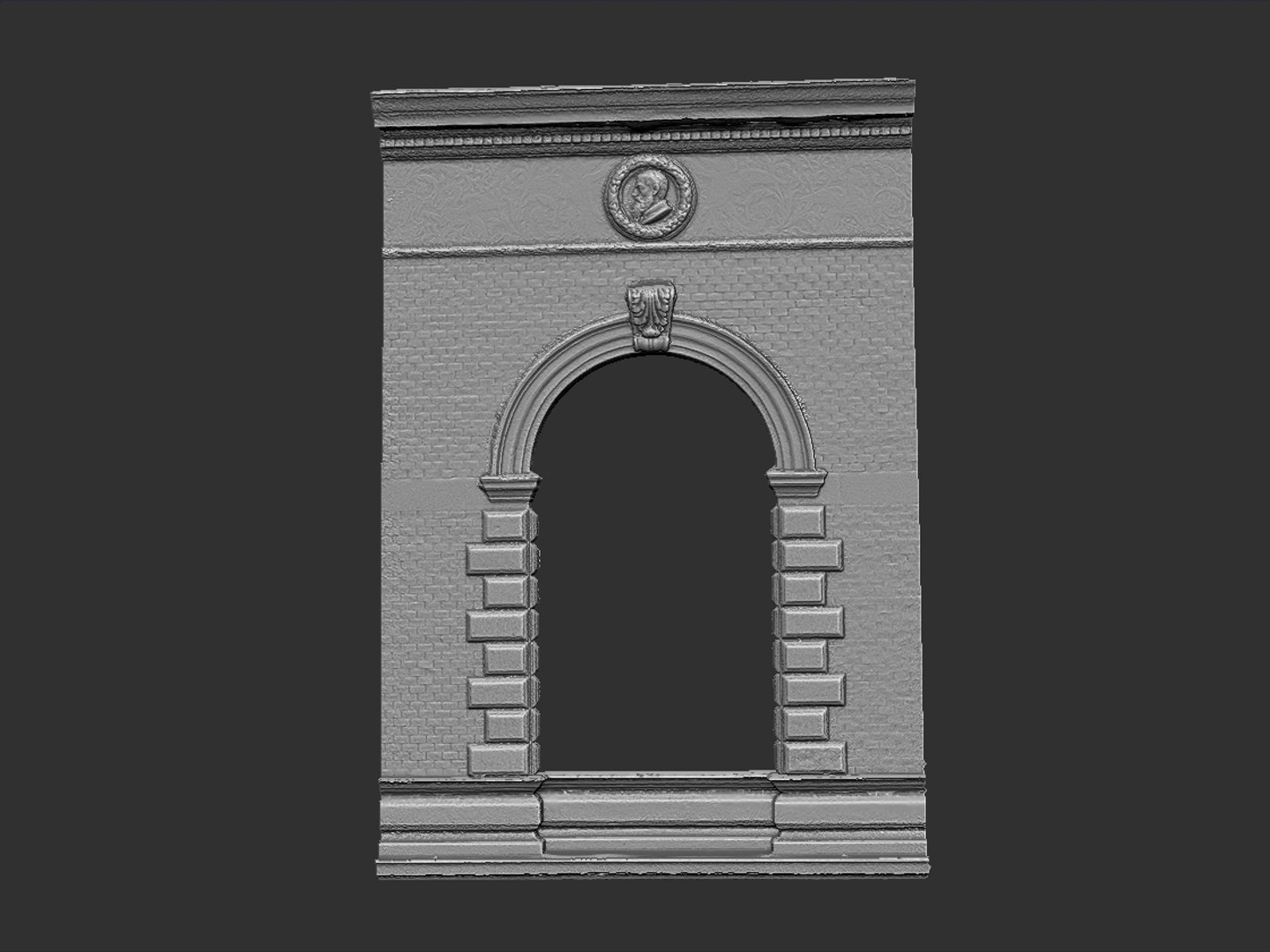 3d Model Old Window Scan 8k
