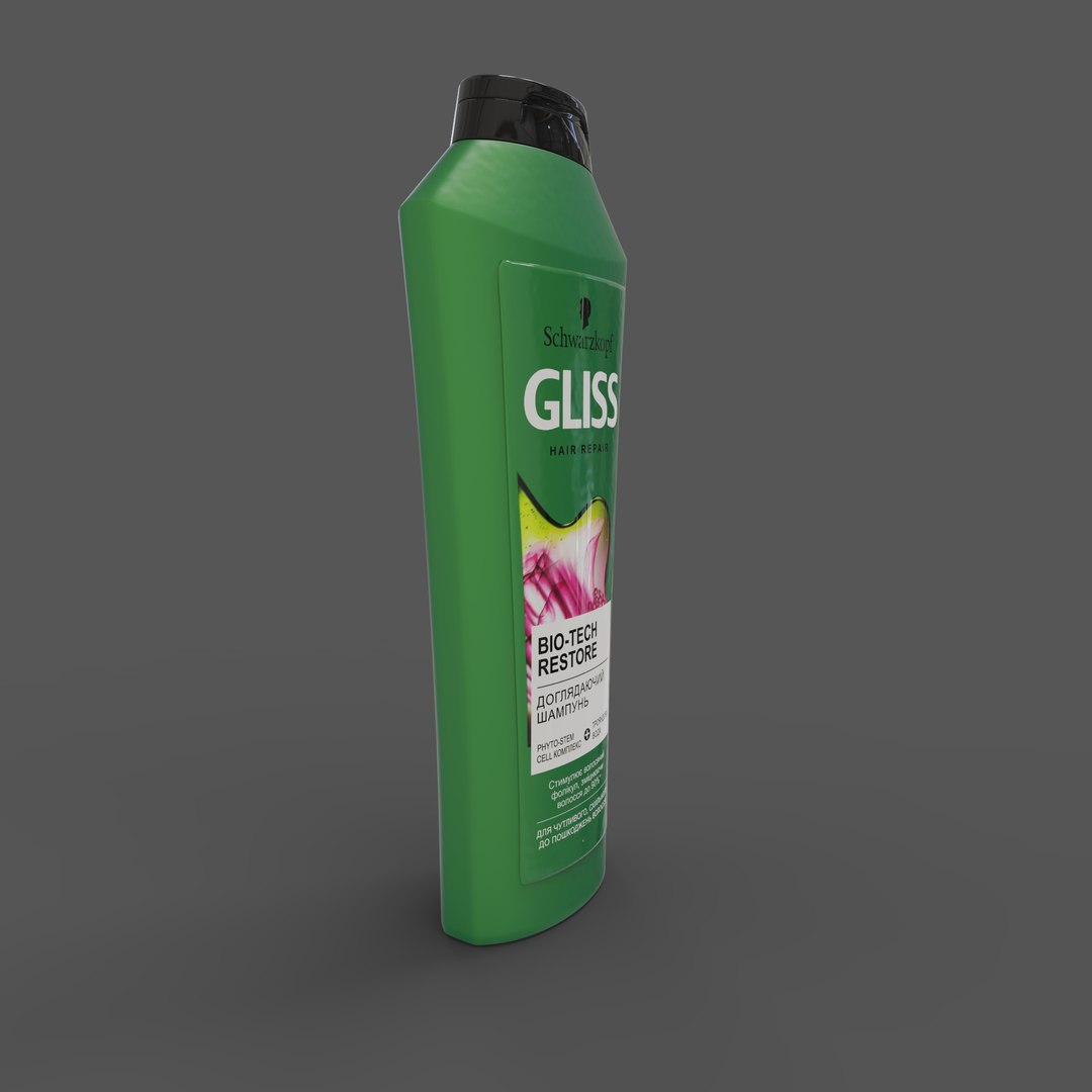 3D Shampoo Schwarzkopf Gliss Bio-Tech Restore 400ml Model - TurboSquid ...