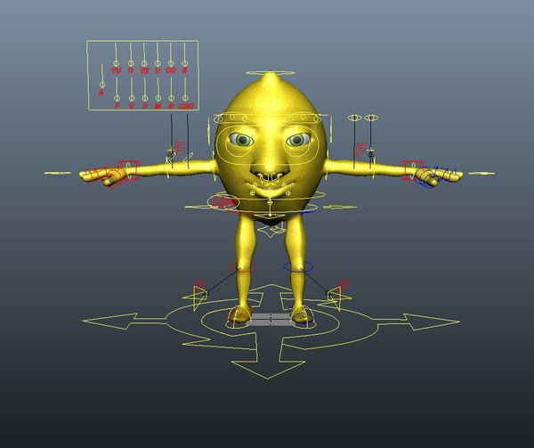 free lemon cartoon 3d model