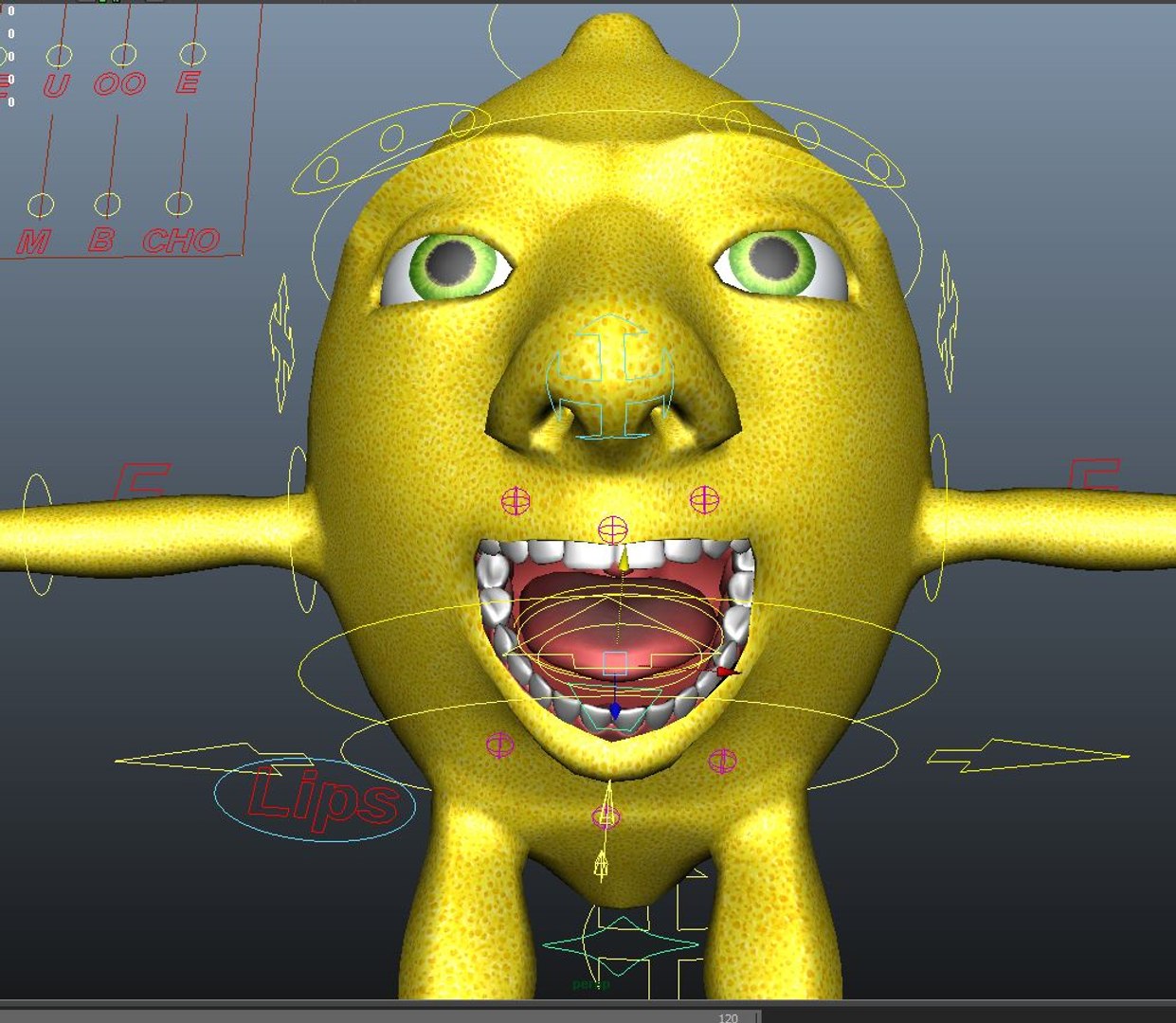 Free Lemon Cartoon 3d Model