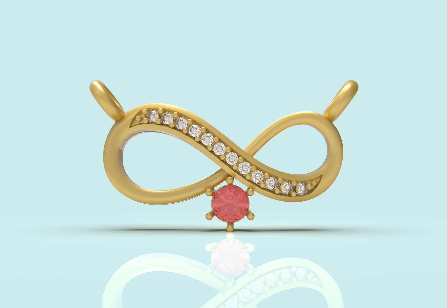 3D Model Fancy Gold Pendant - 0111 - TurboSquid 2421864