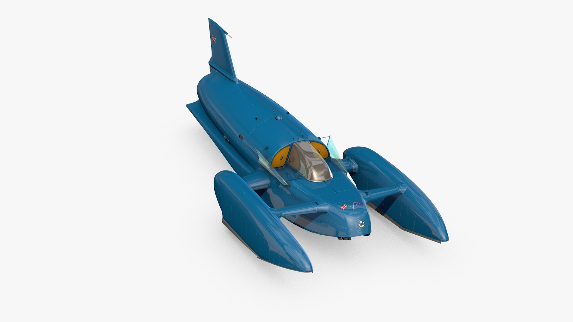 3D Bluebird K7 Speedboat - TurboSquid 1732694