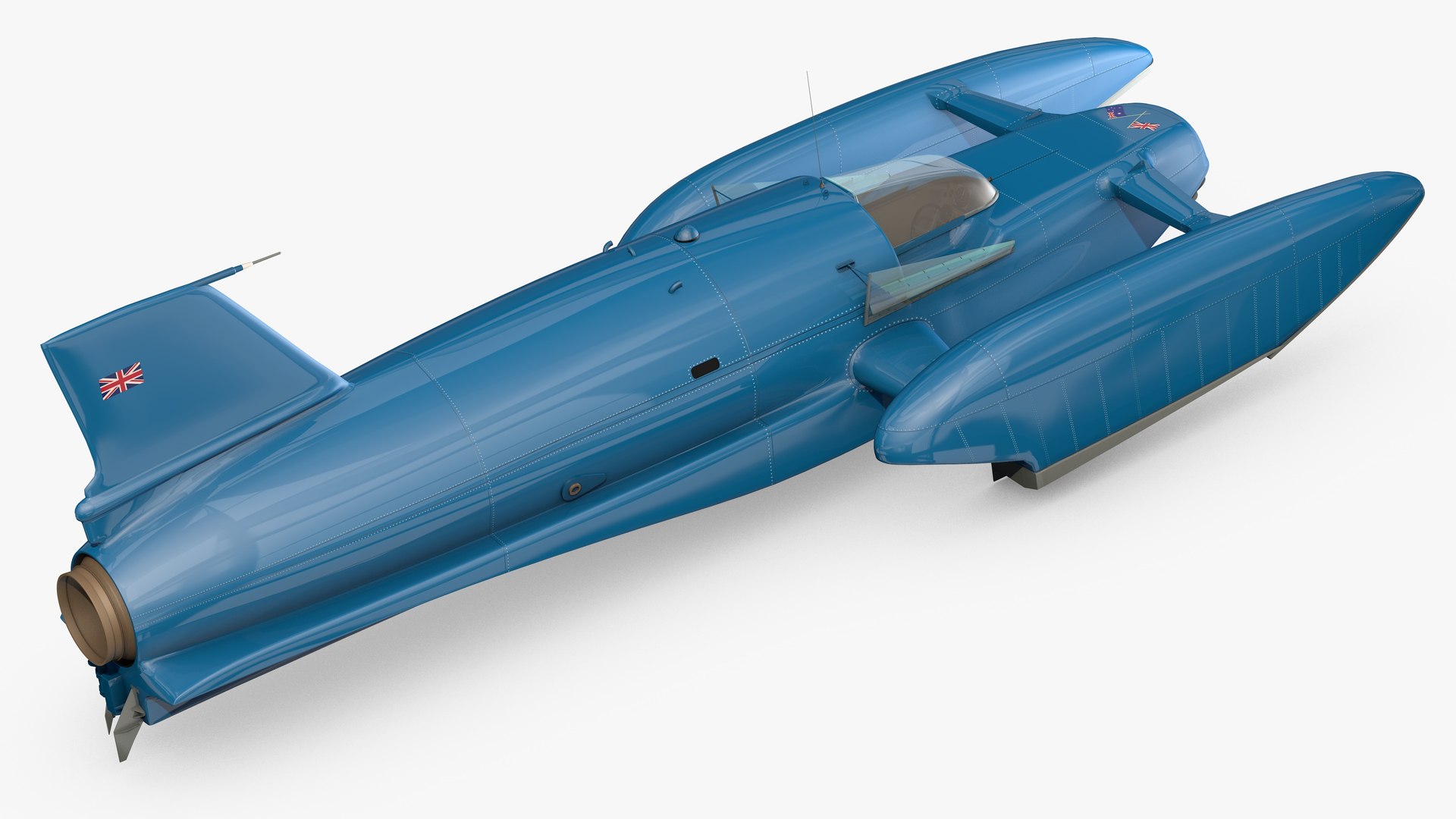 3D Bluebird K7 Speedboat - TurboSquid 1732694
