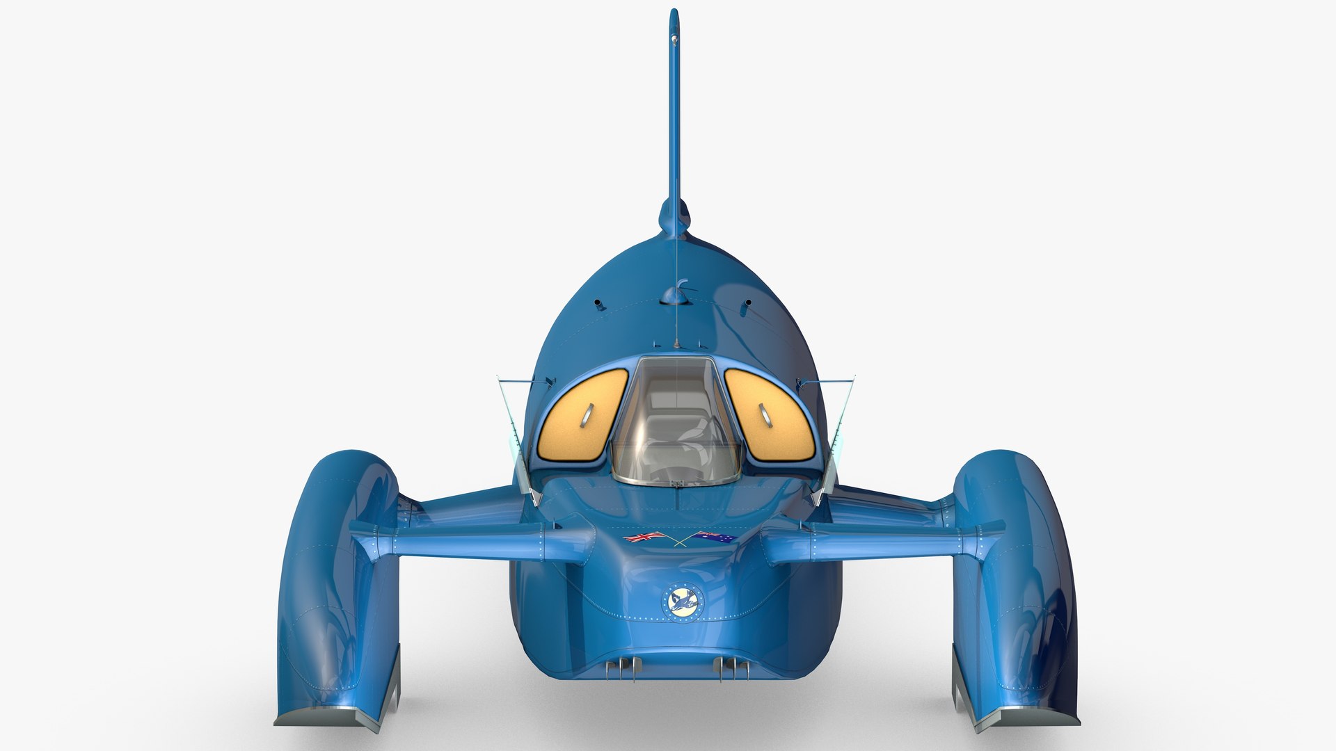 3D Bluebird K7 Speedboat - TurboSquid 1732694
