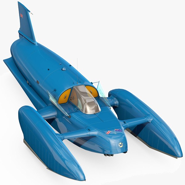 3D Bluebird K7 speedboat - TurboSquid 1732694