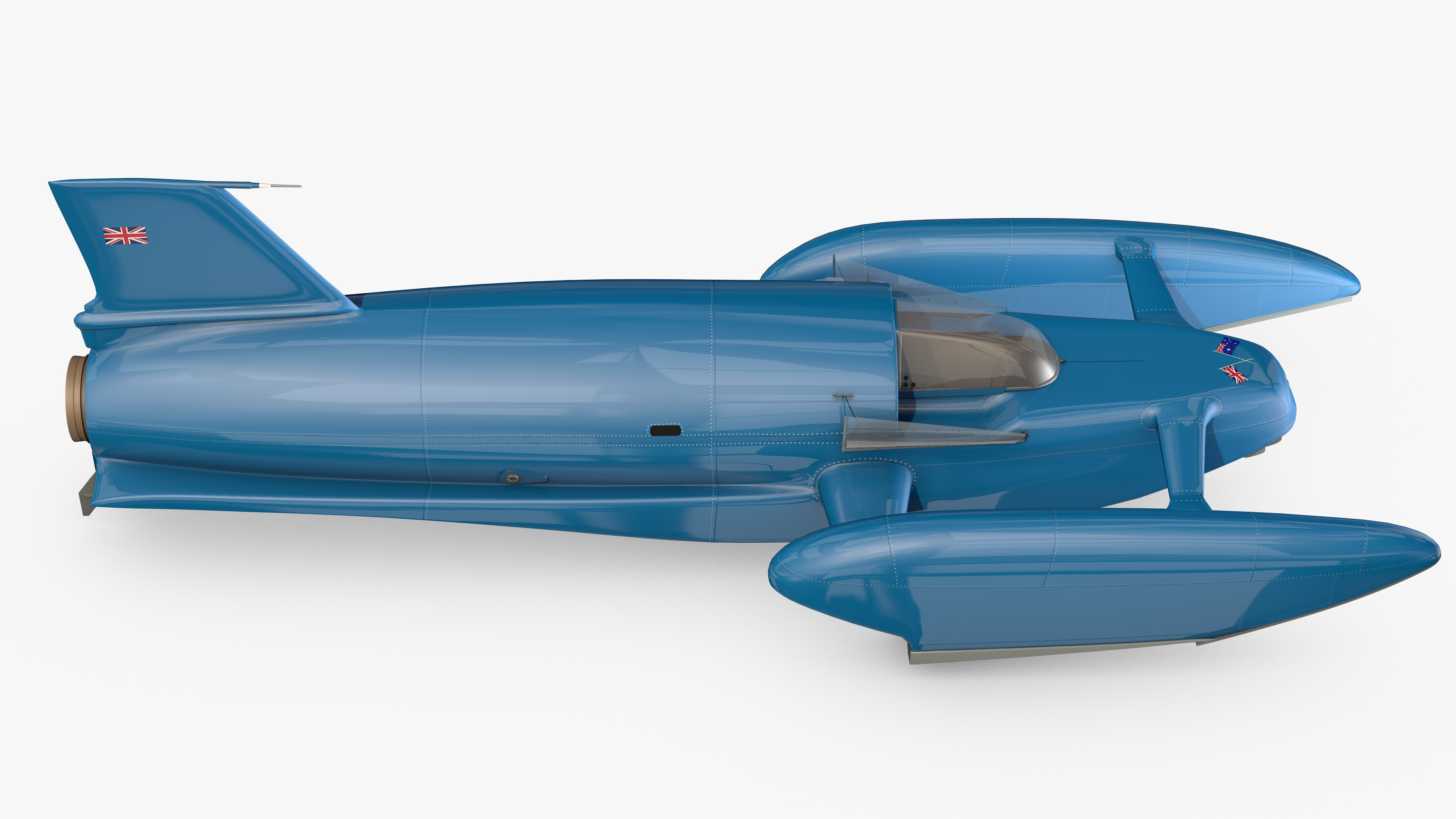 3D Bluebird K7 speedboat - TurboSquid 1732694