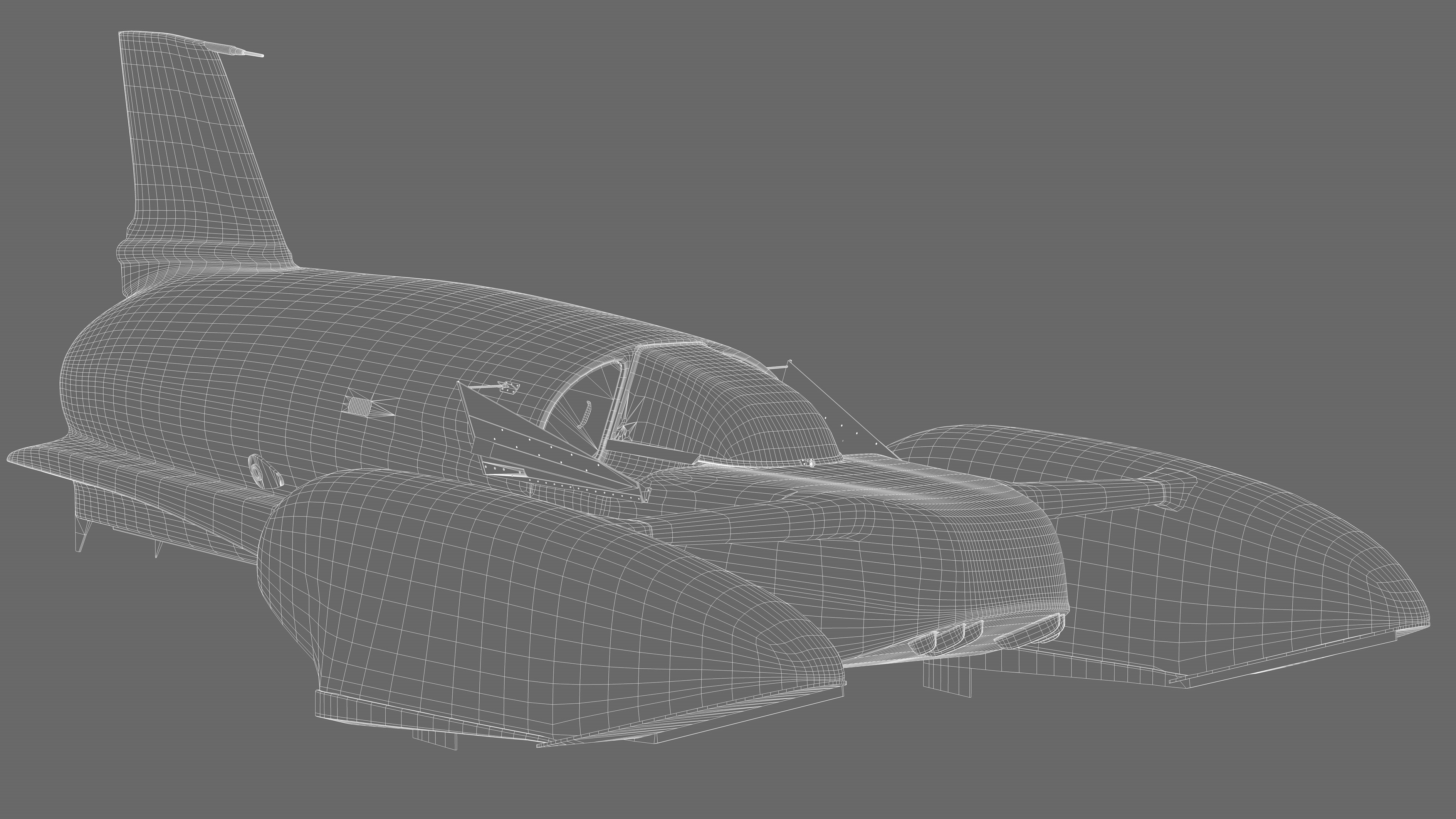 3D Bluebird K7 speedboat - TurboSquid 1732694