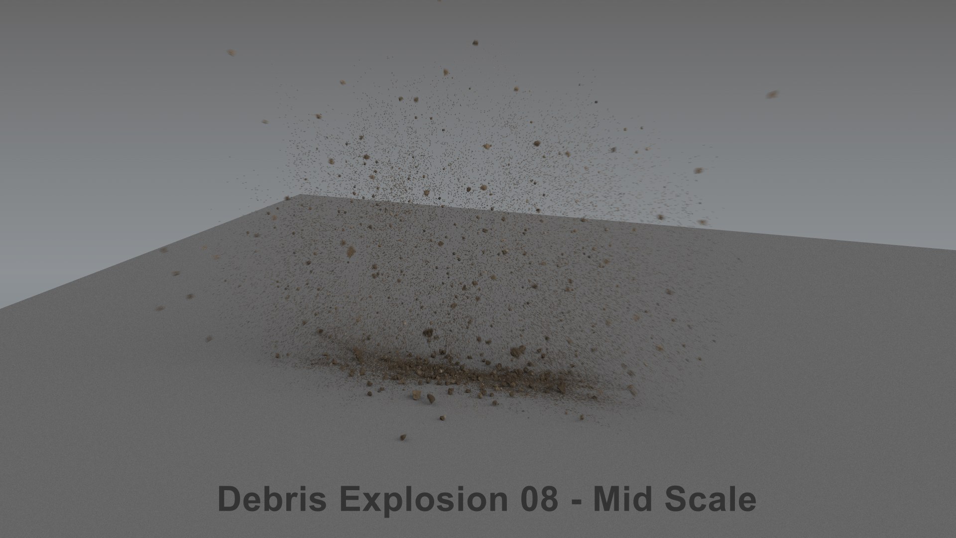 3D Debris Explosion 08 - Mid Scale - TurboSquid 1822087