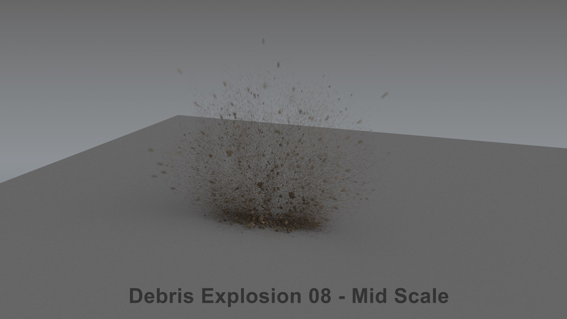 3D Debris Explosion 08 - Mid Scale - TurboSquid 1822087