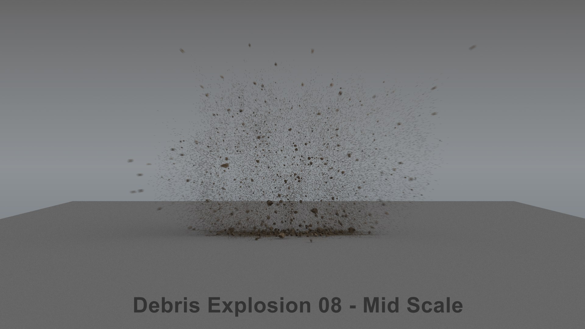3D Debris Explosion 08 - Mid Scale - TurboSquid 1822087