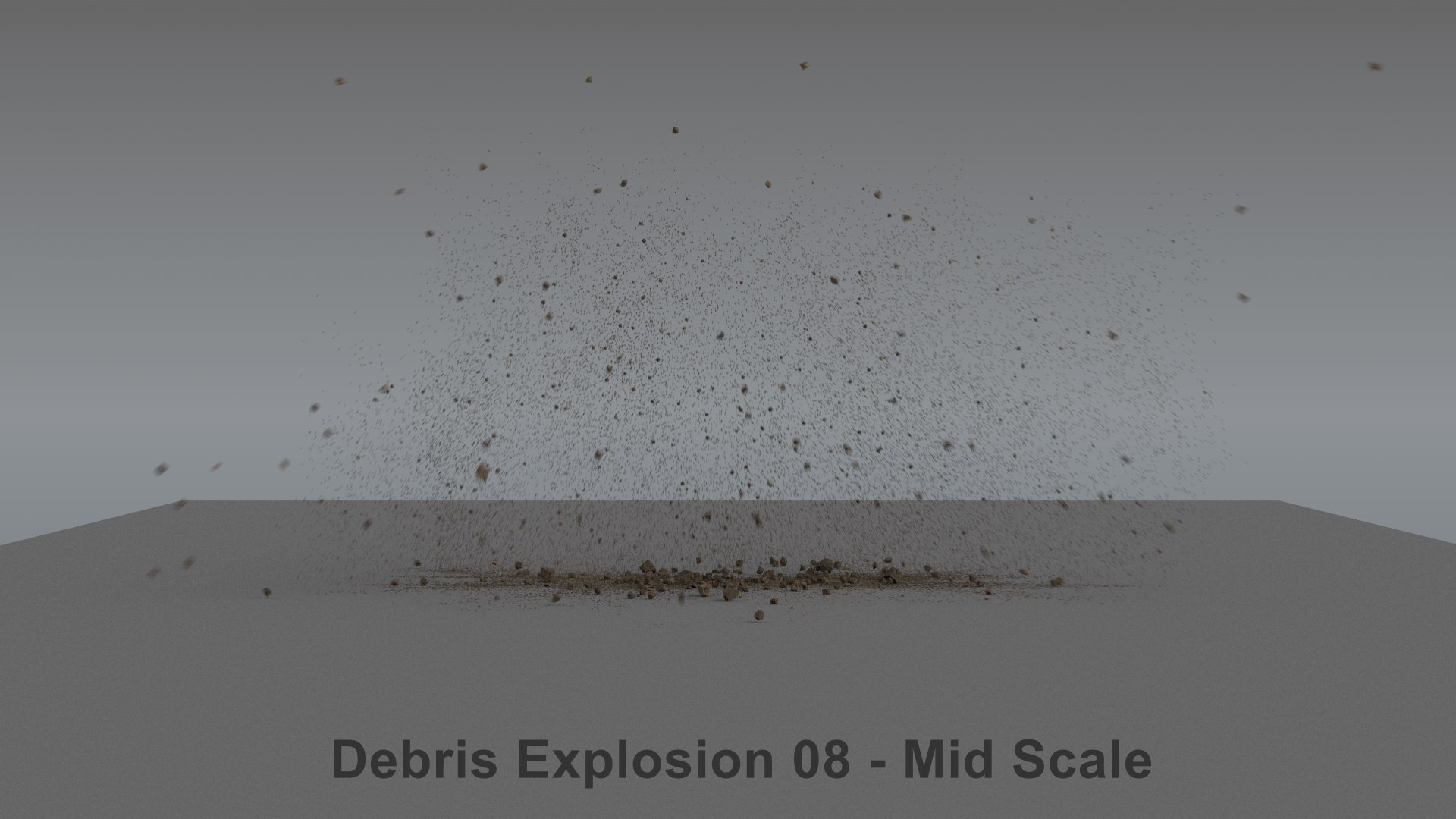 3D Debris Explosion 08 - Mid Scale - TurboSquid 1822087