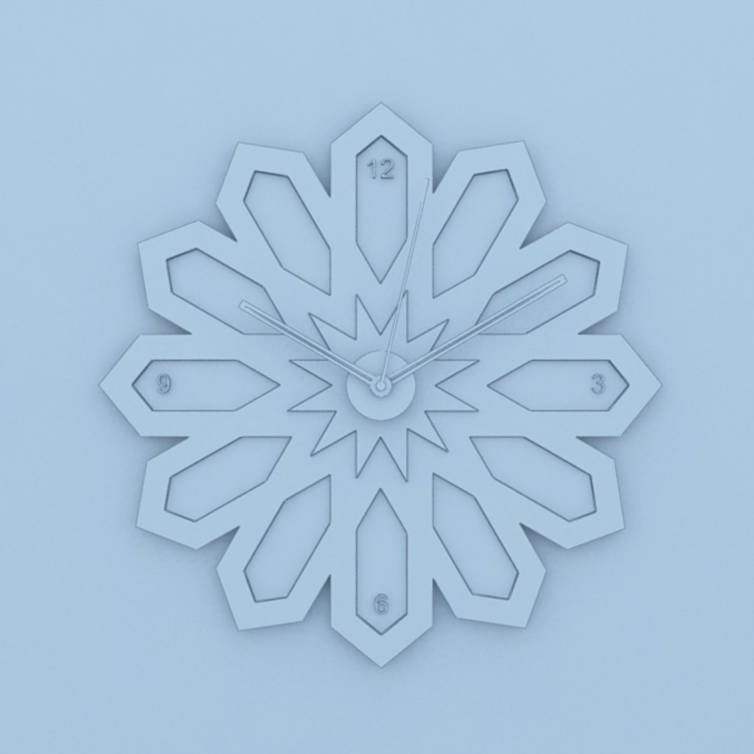 3D Traditional Moroccan Clock - TurboSquid 1305828