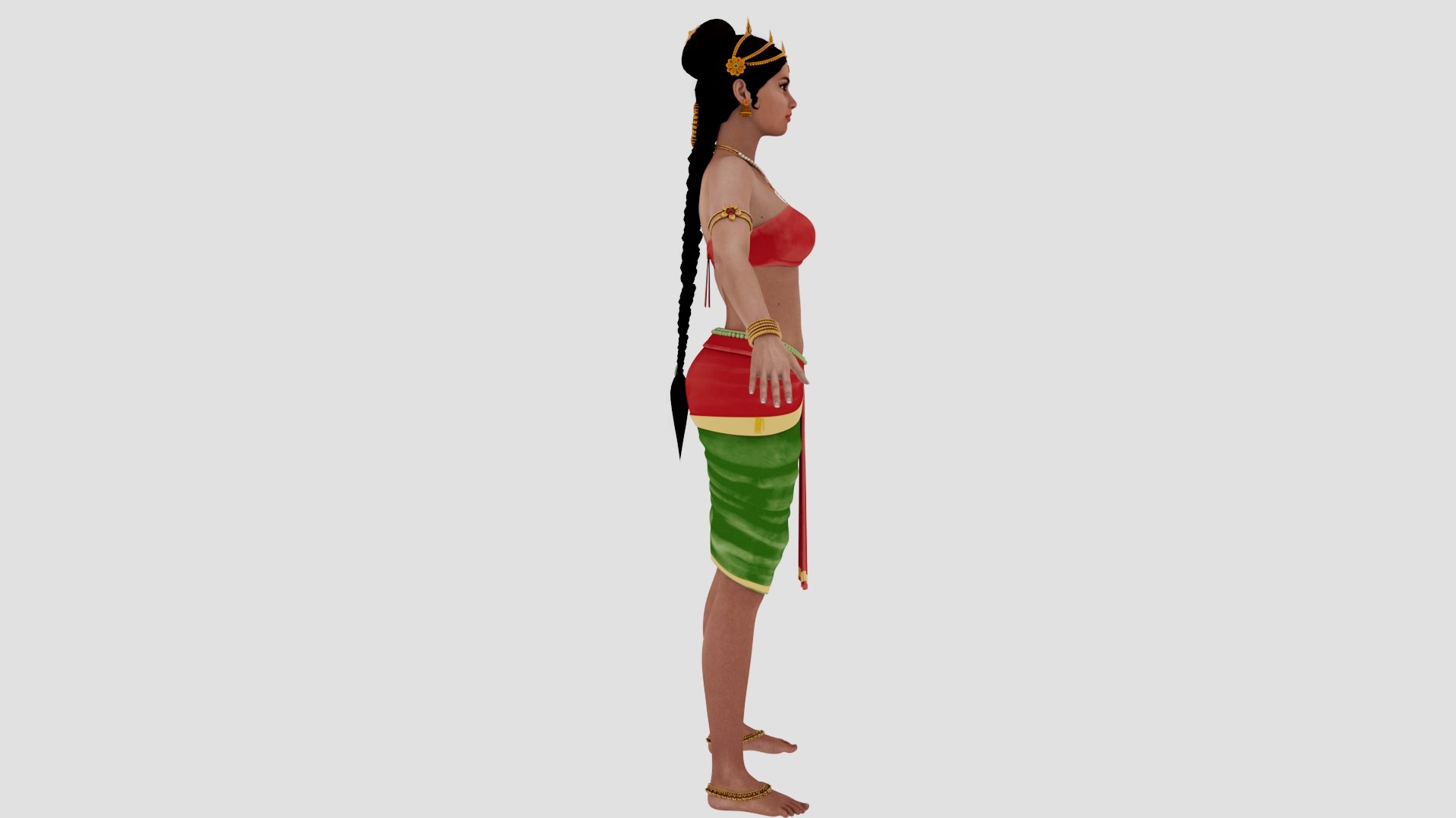 3D Indian Dancing Girl Model - TurboSquid 2305721