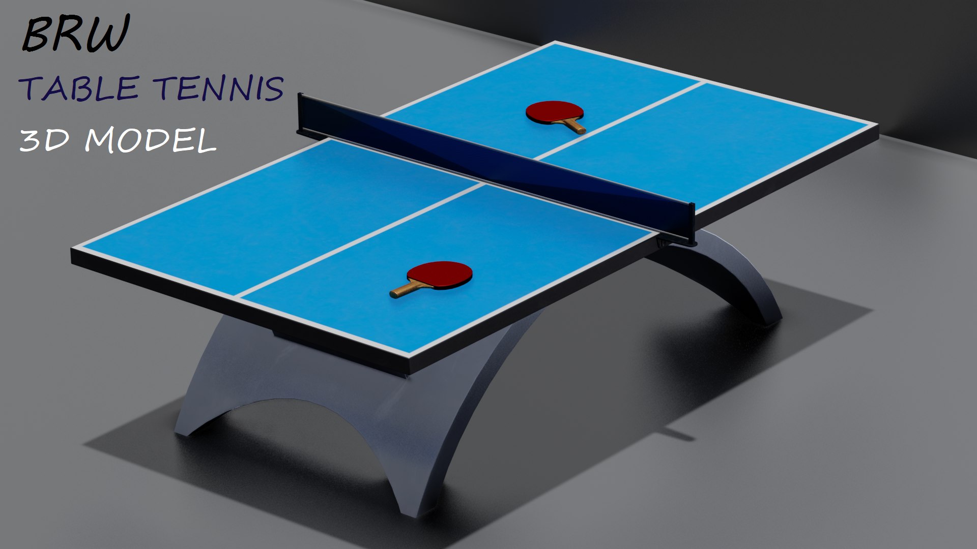 Table tennis 3D model3Dモデル - TurboSquid 2056549