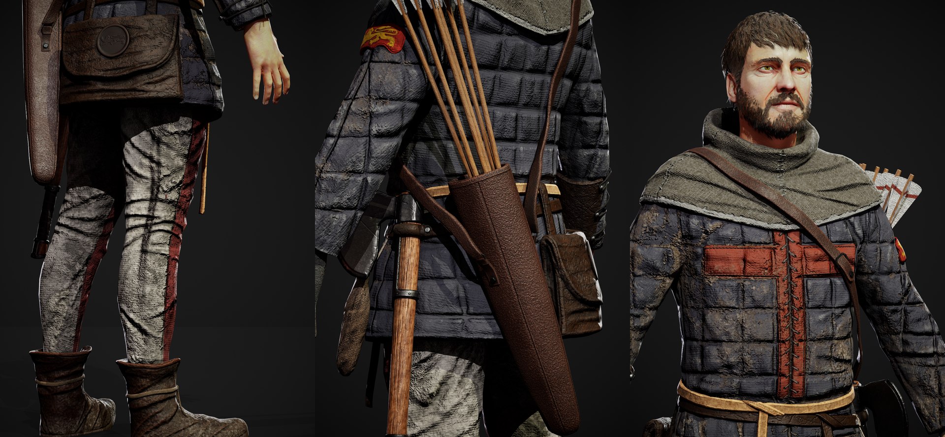 3D Medieval Archer - TurboSquid 2345950