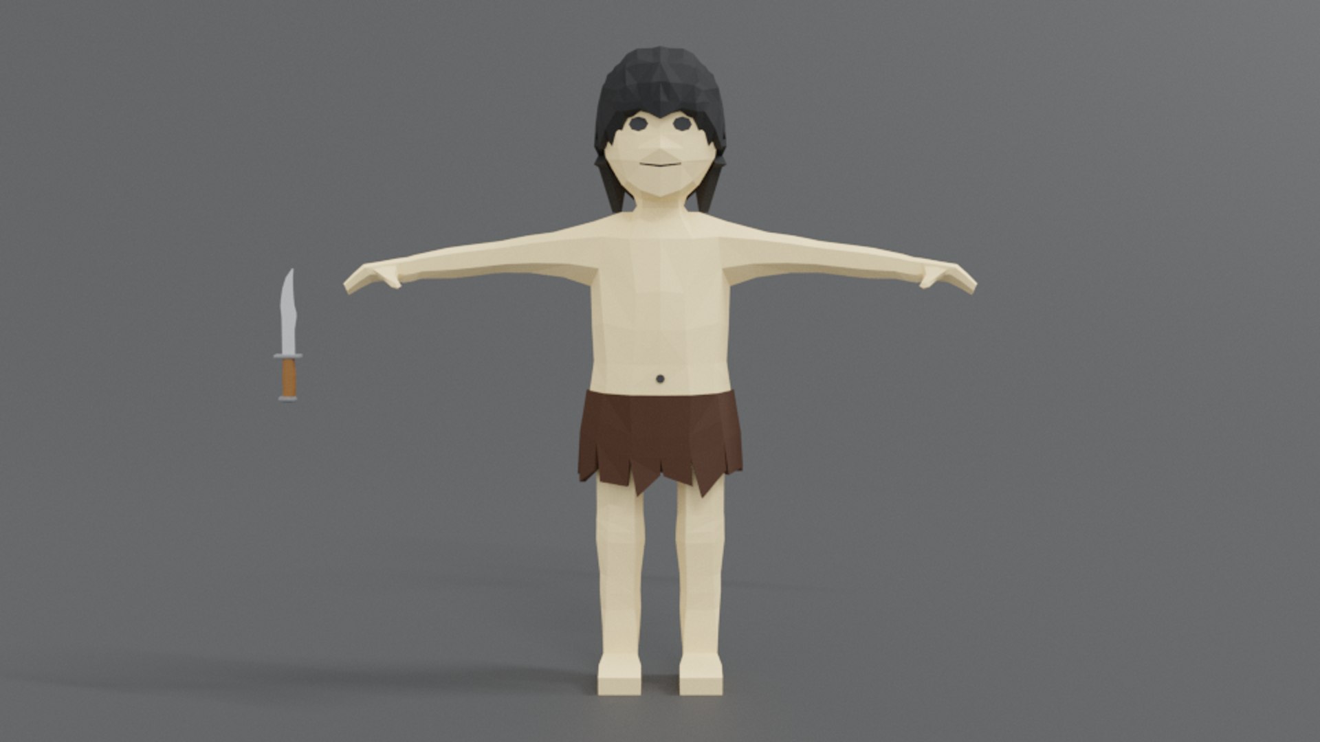 3D Tarzan Character Quads - TurboSquid 1579928