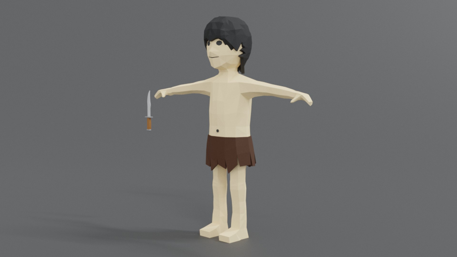 3D Tarzan Character Quads - TurboSquid 1579928