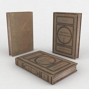 3d model old books set 2